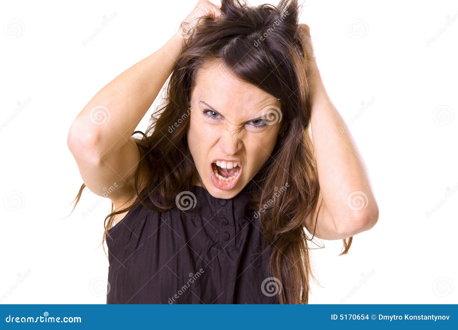 Tokig kvinna arkivfoto. Bild av reva, ondsint, tokigt - 5170654