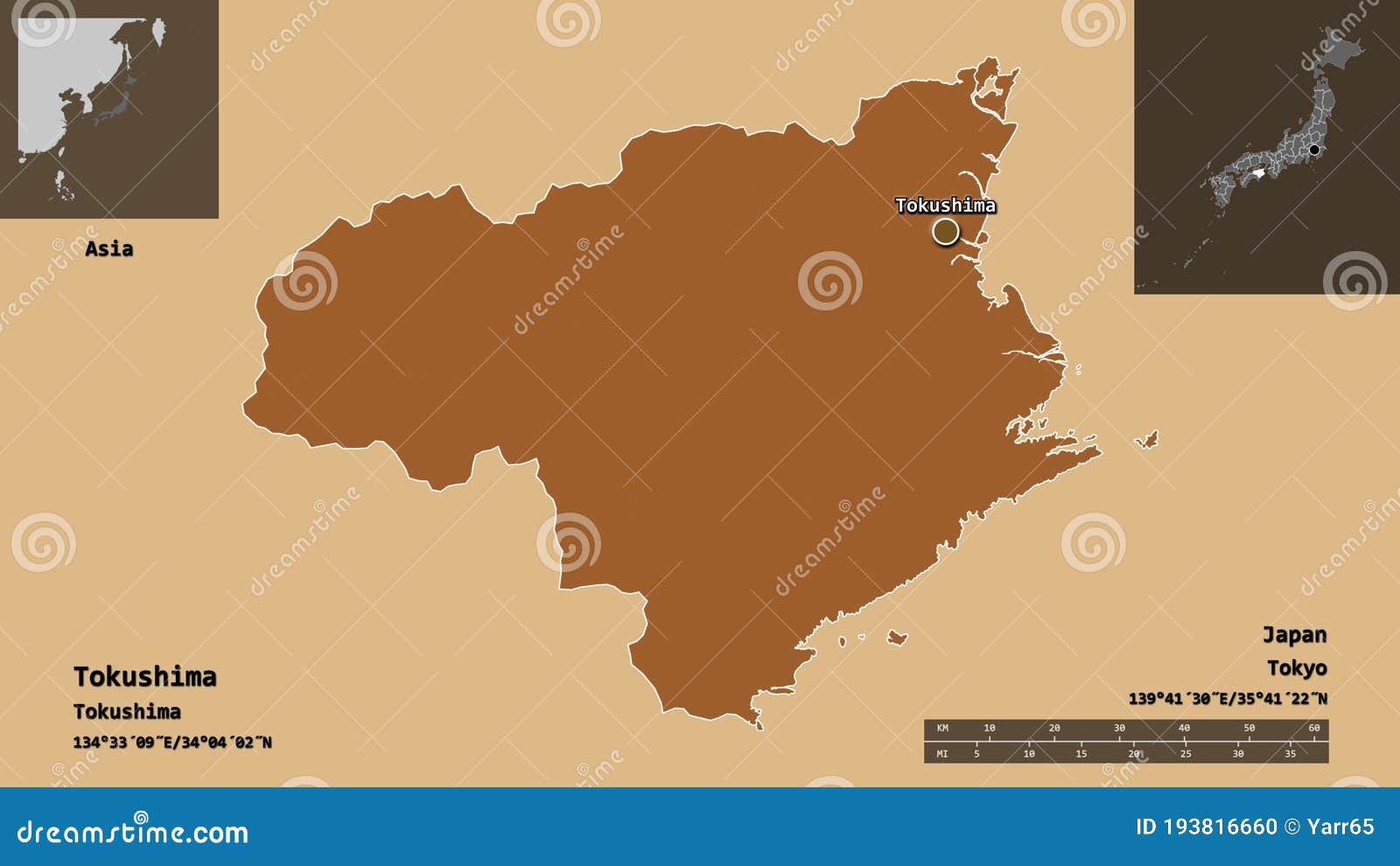 Tokushima, Prefecture of Japan,. Previews. Pattern Stock Illustration ...