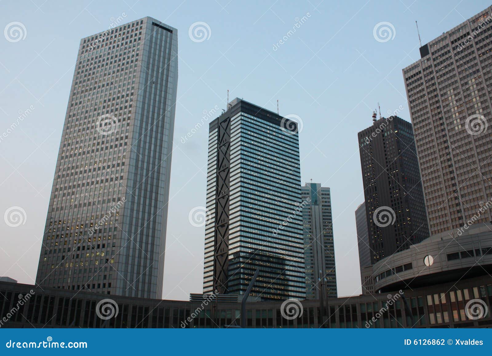 Tokyo stock photo. Image of skyscrapers, huge, glass, horizontal - 6126862