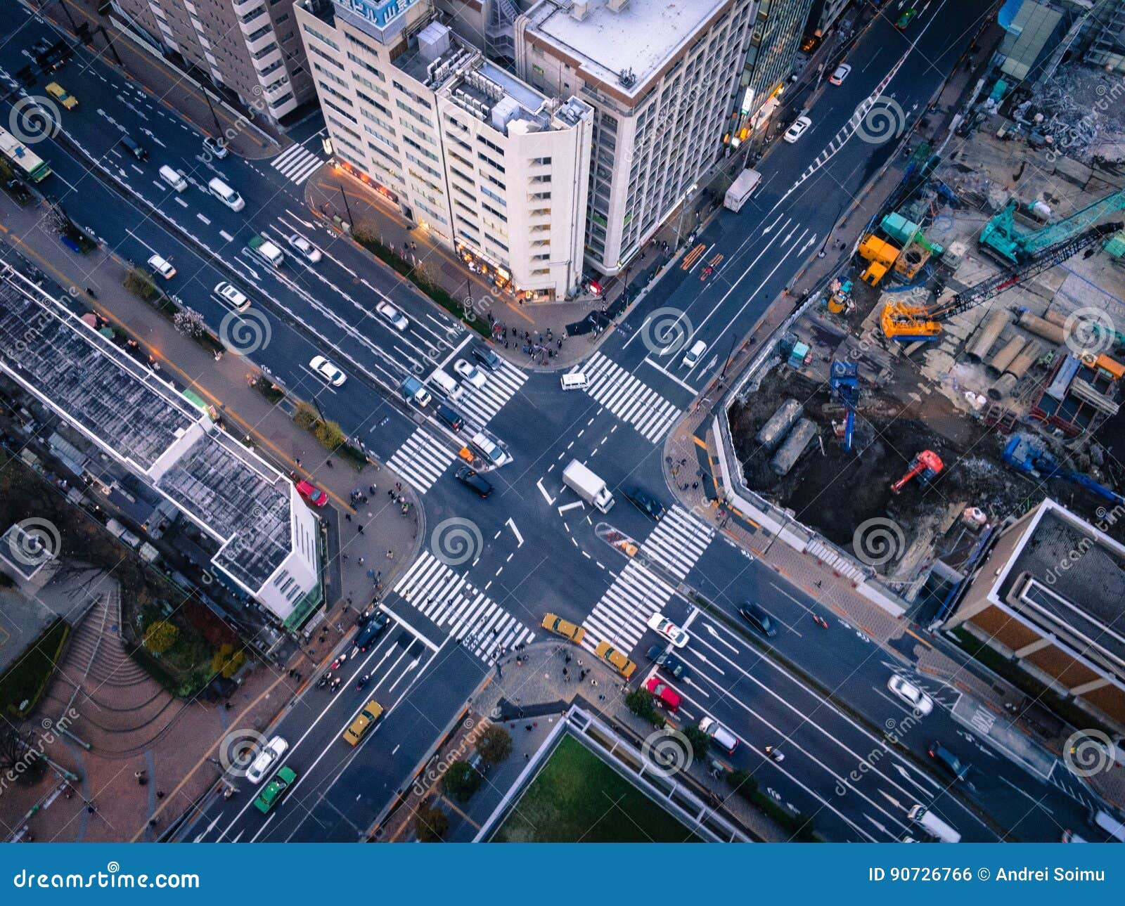 Tokyo from above stock photo. Image of japan, road, city - 90726766