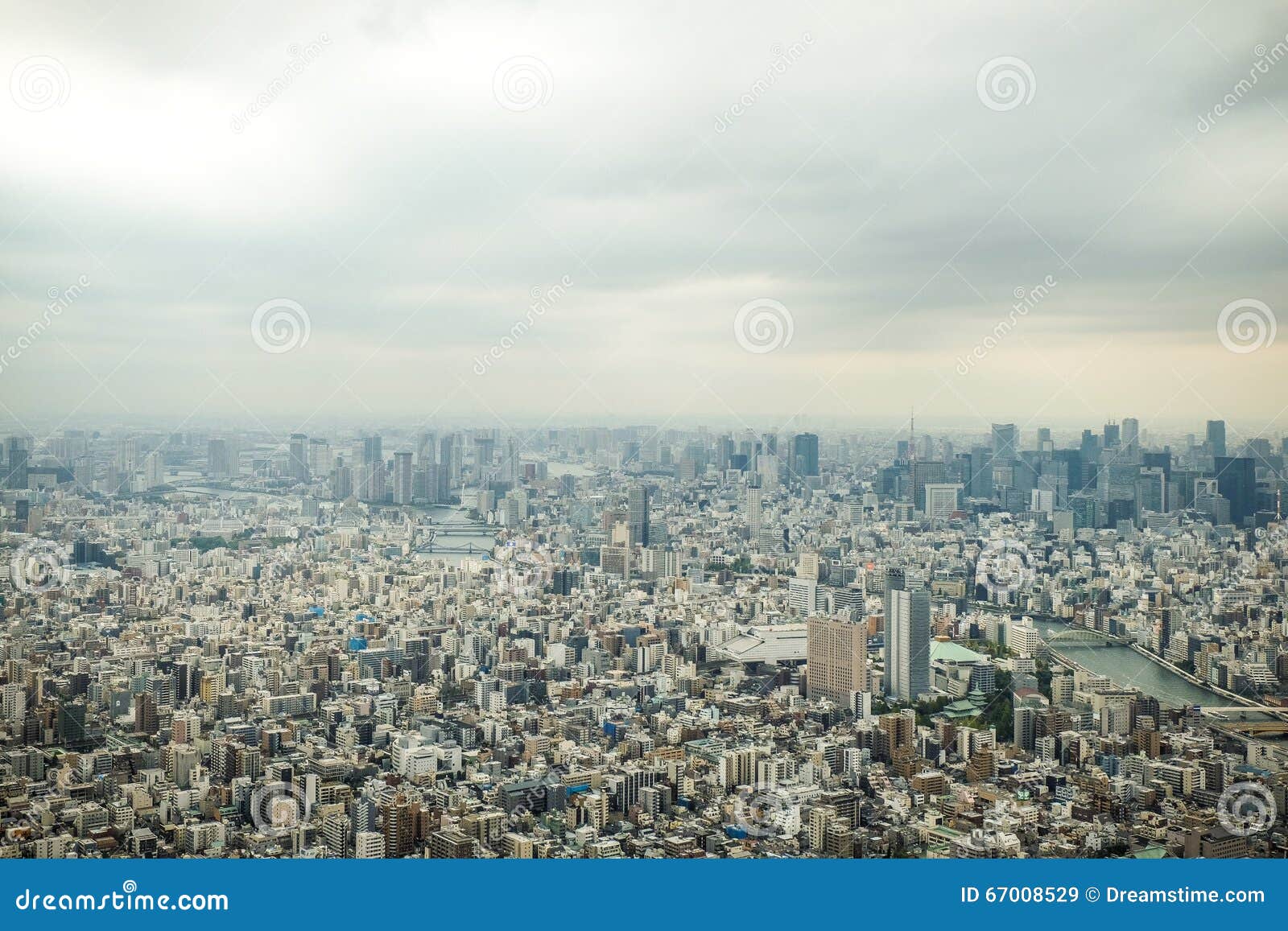 Tokyo bird eye view stock image. Image of office, downtown - 67008529