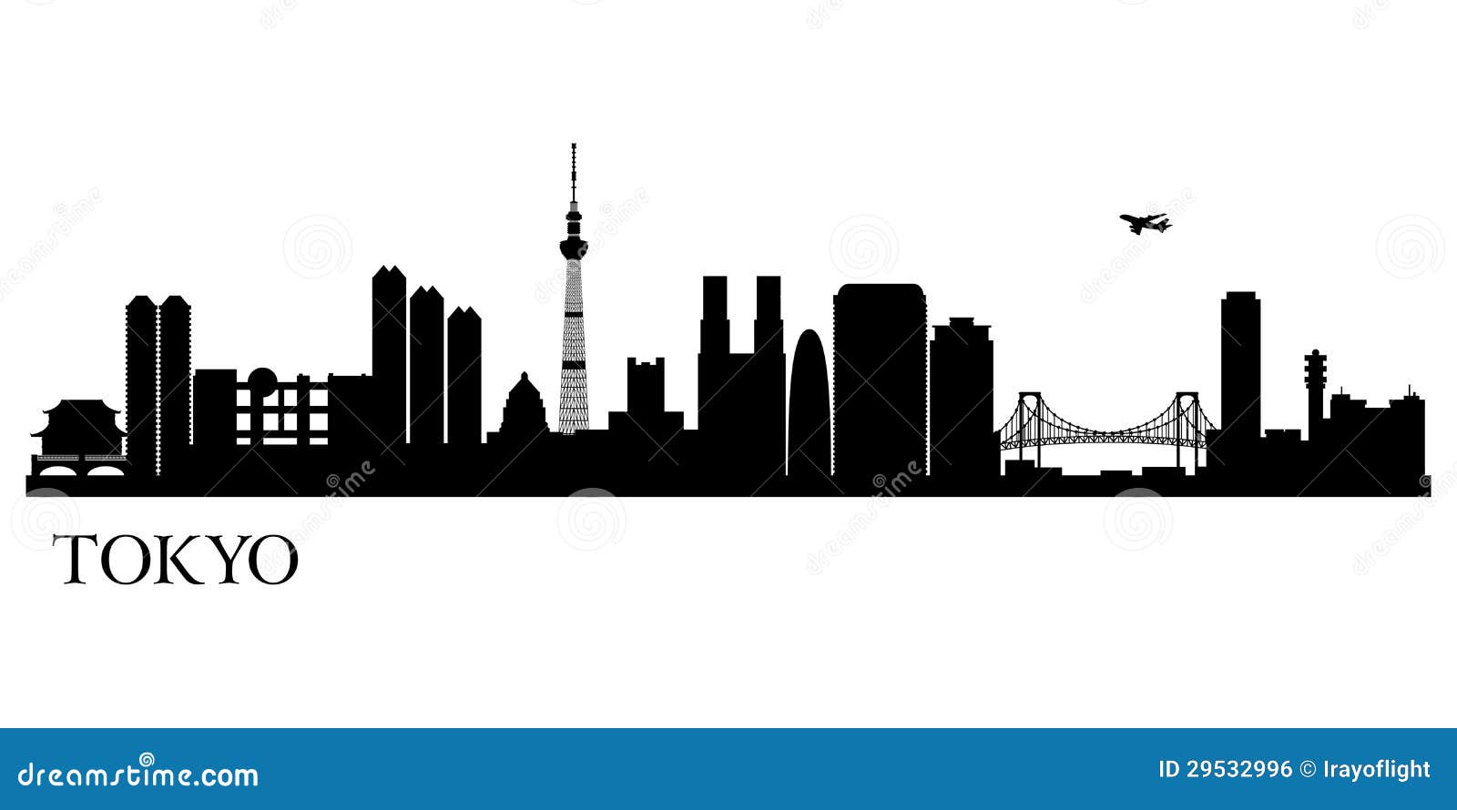 Tokyo City Silhouette Skyline. Japan - Tokyo City Vector City, Japanese ...