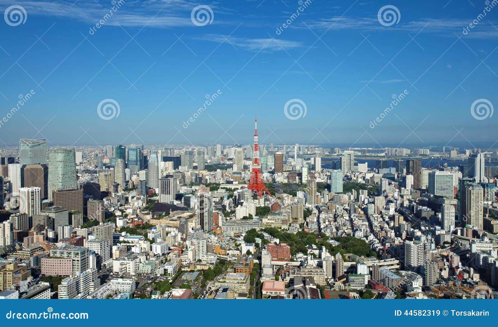 Tokyo city and Tokyo tower stock image. Image of landscape - 44582319