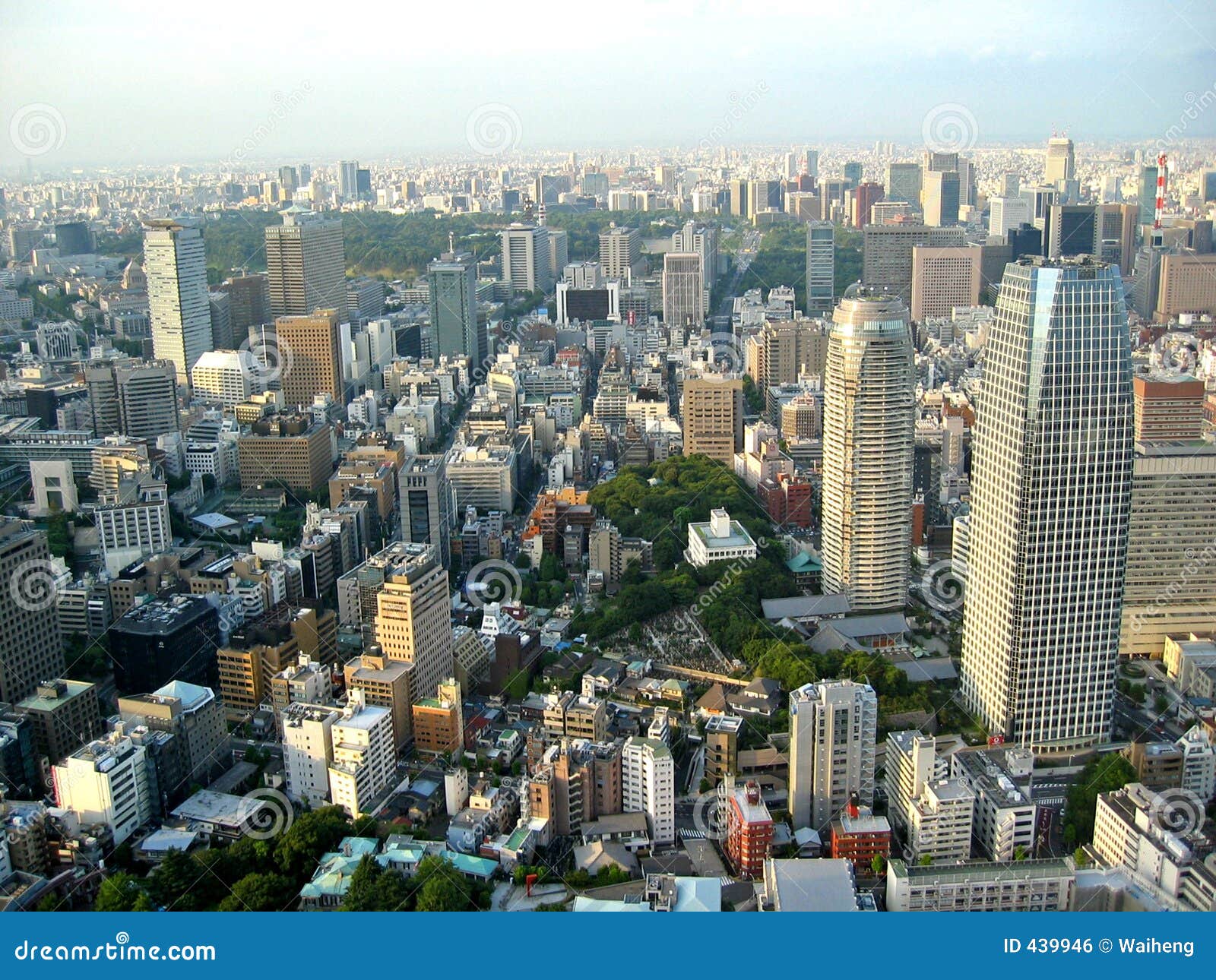 Tokyo City View stock photo. Image of landmark, leaf, quarter - 439946
