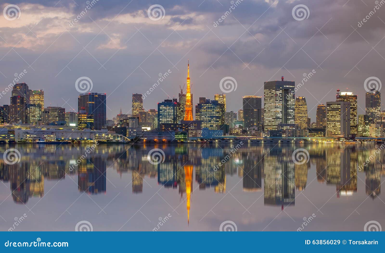 Tokyo City View and Tokyo Tower Stock Image - Image of modern, japanese ...