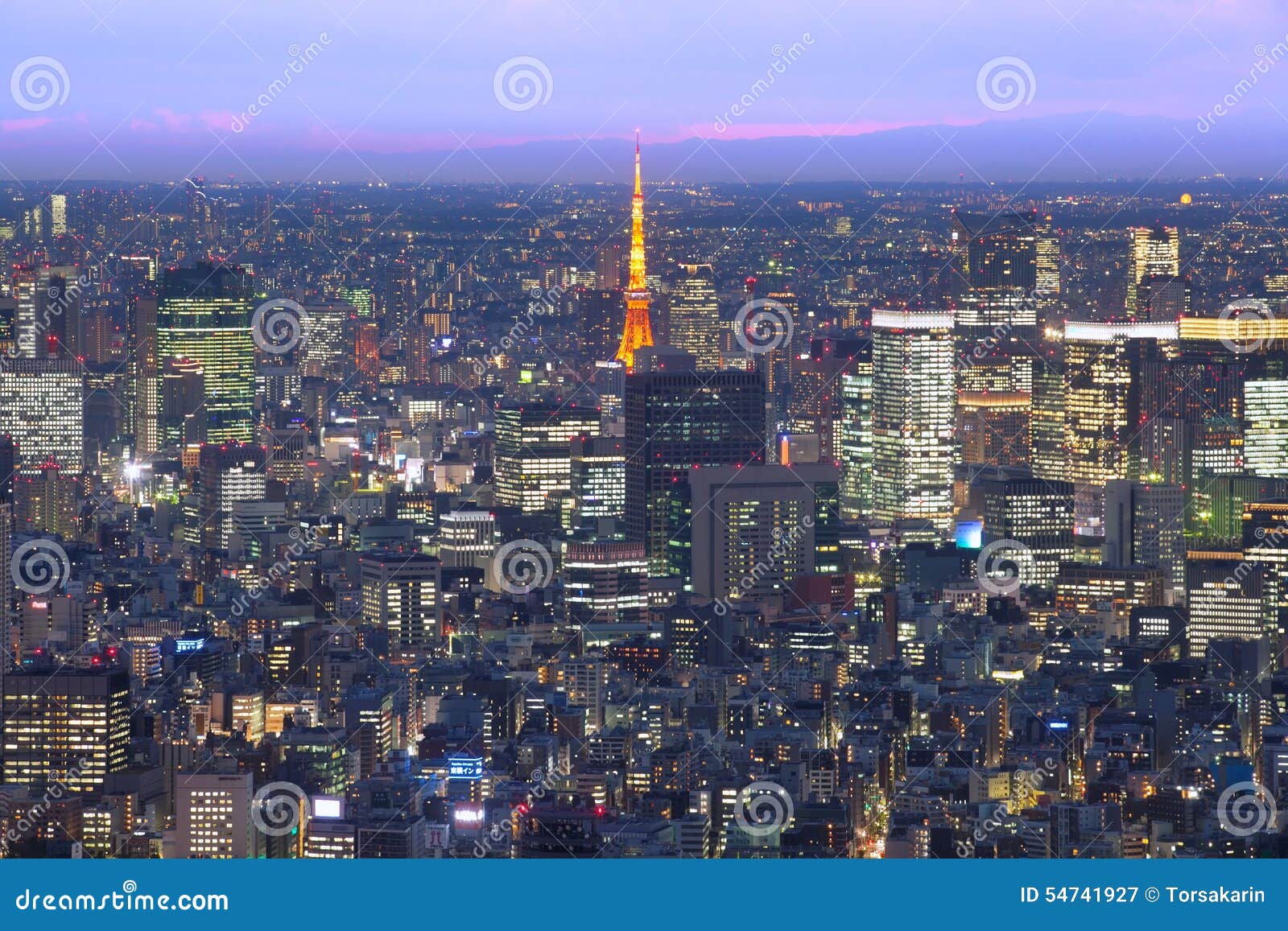 Tokyo city view stock image. Image of landmark, modern - 54741927