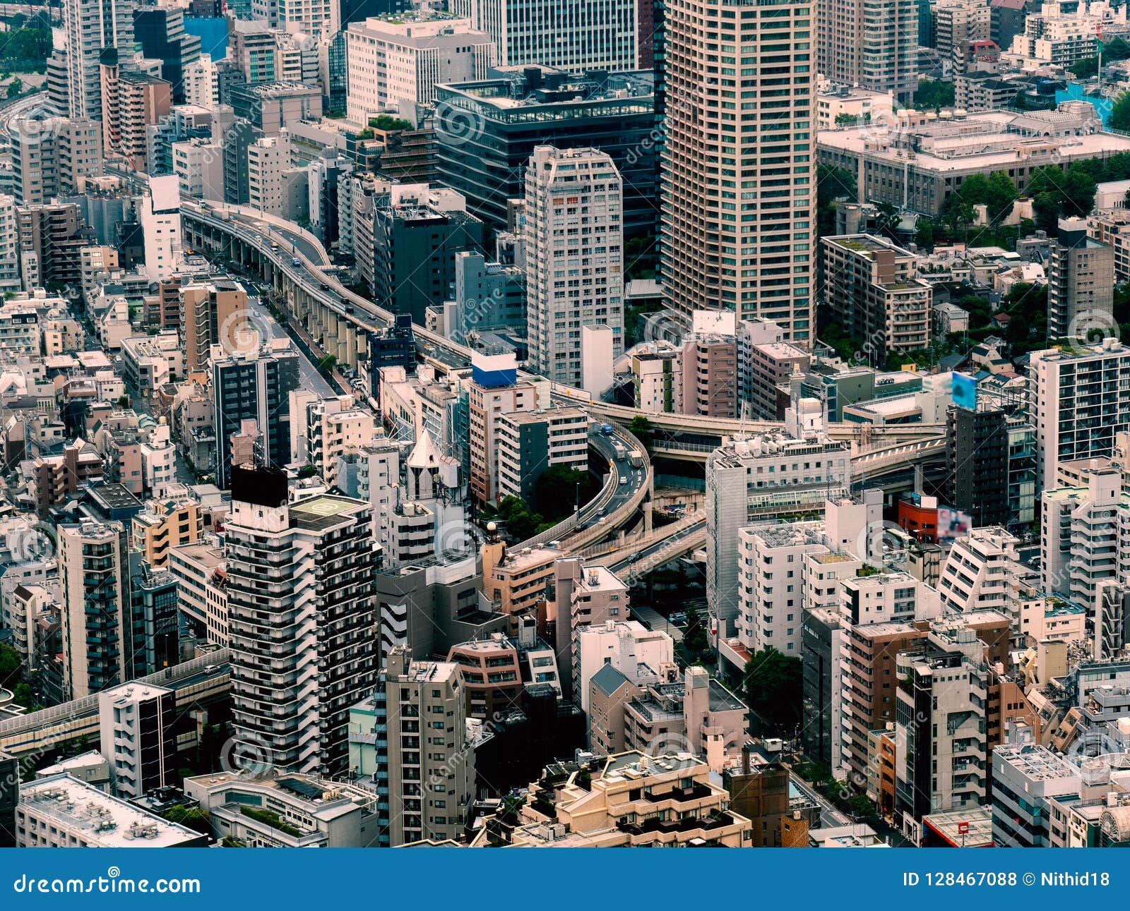 Tokyo Cityscape with Modern Building: Japan Stock Photo - Image of ...
