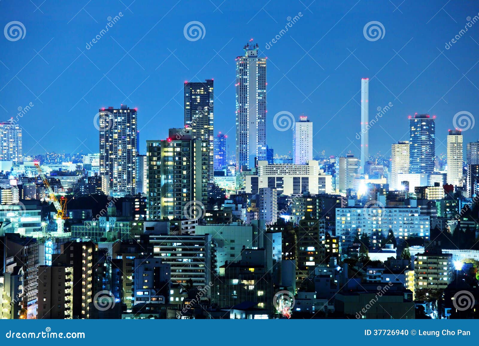 Tokyo cityscape stock photo. Image of japan, scene, illuminated - 37726940