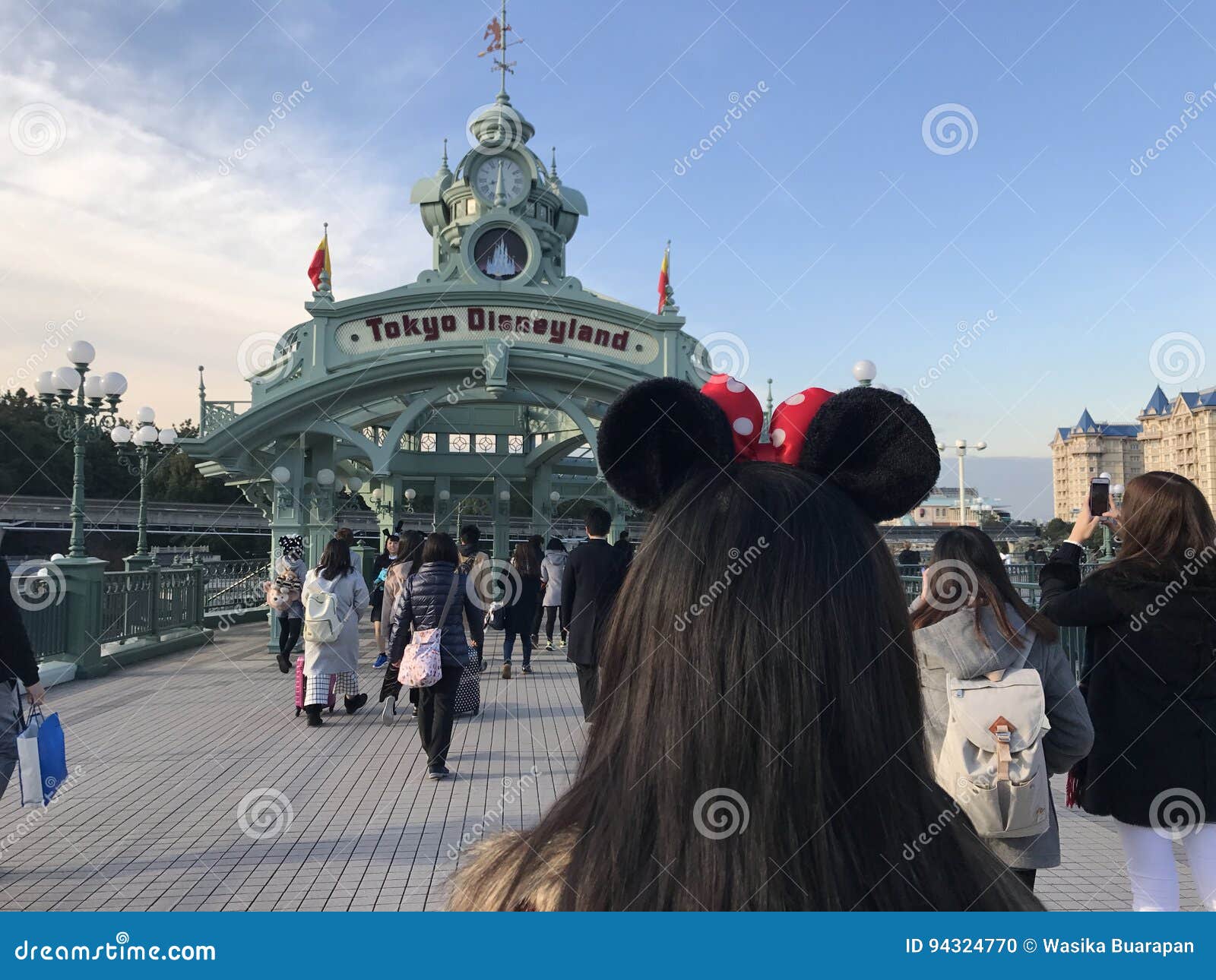 Tokyo Disneyland Station Sign At The Disney Resort Line Monorail ...