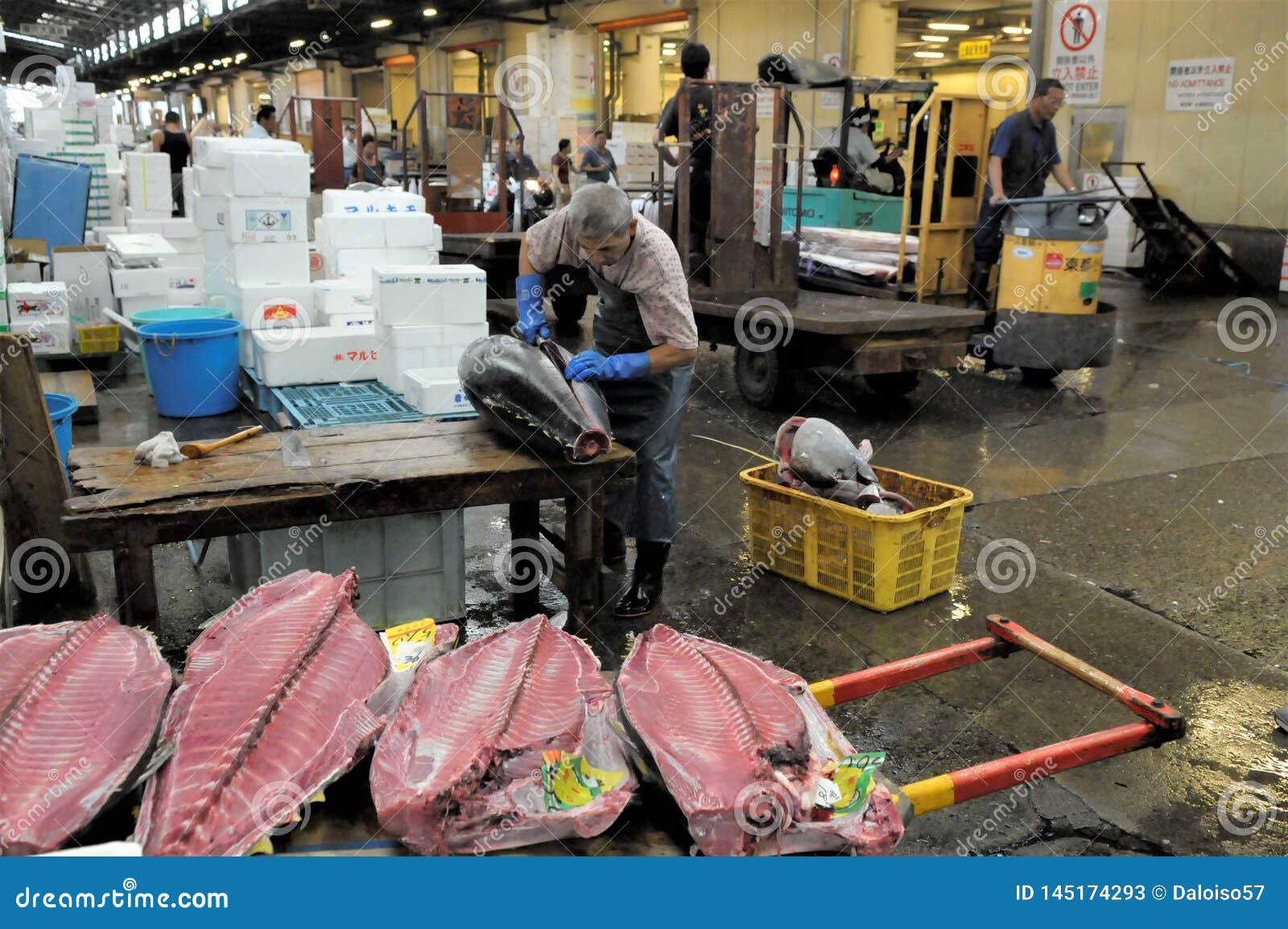 Tokyo the fish market editorial stock photo. Image of hiroschima ...