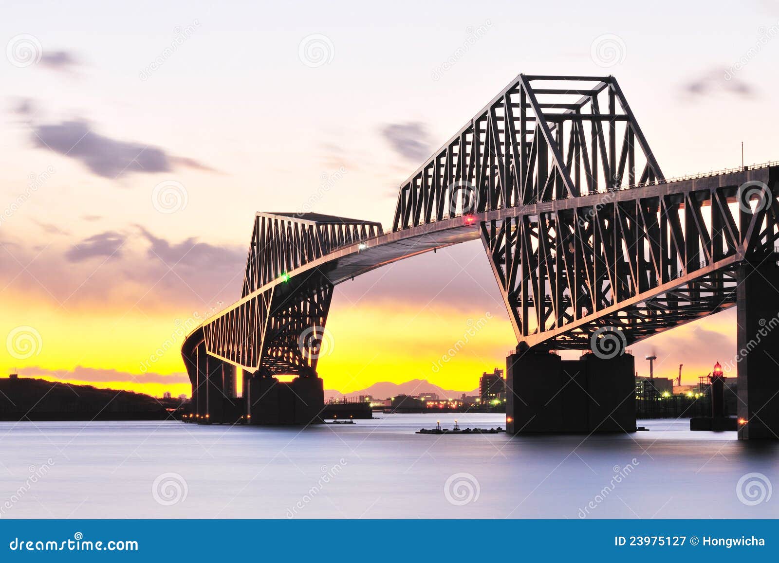 Tokyo Gate Bridge stock image. Image of graphics, highway - 23975127