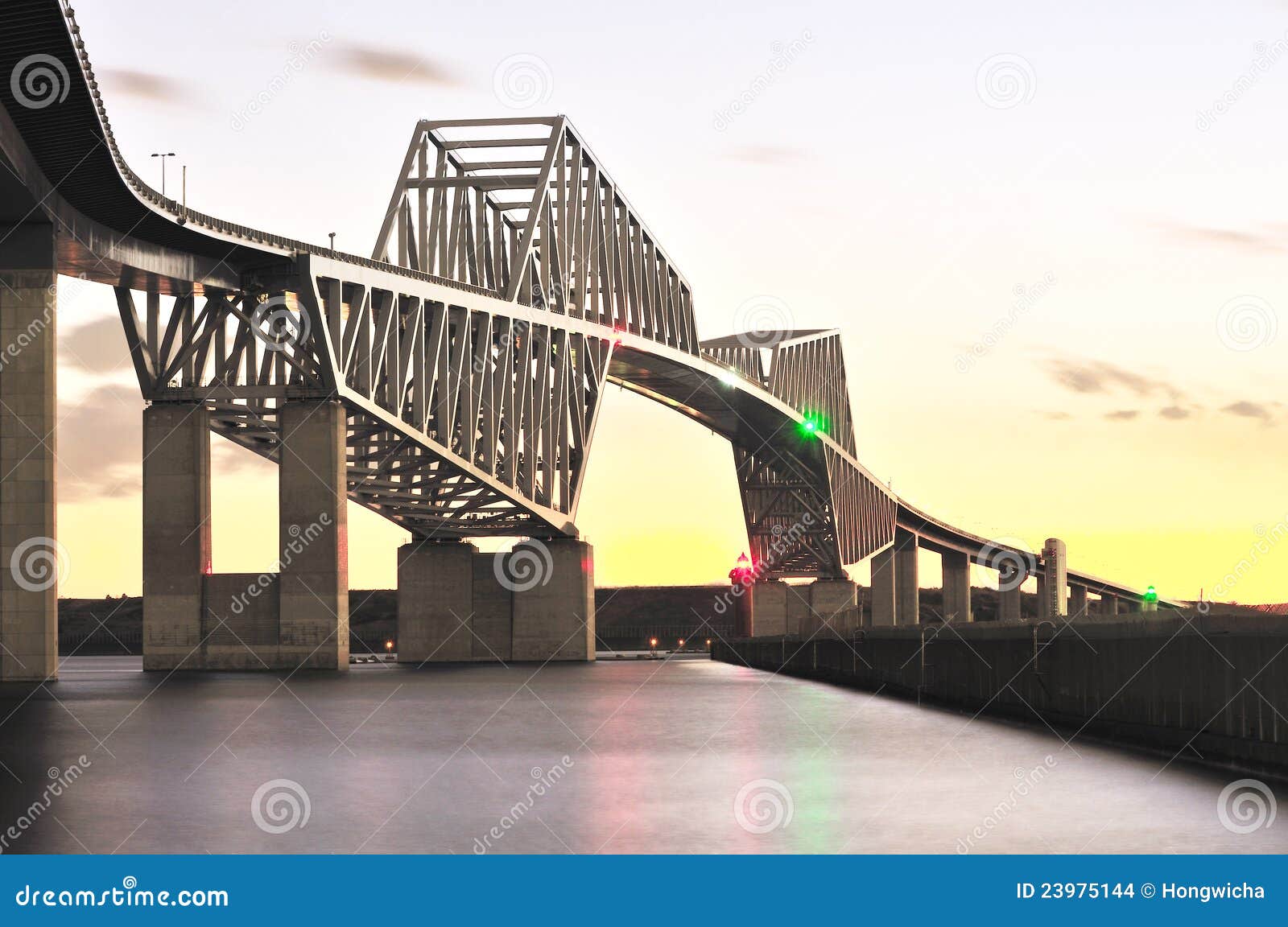 Tokyo Gate Bridge stock photo. Image of graphic, royalty - 23975144