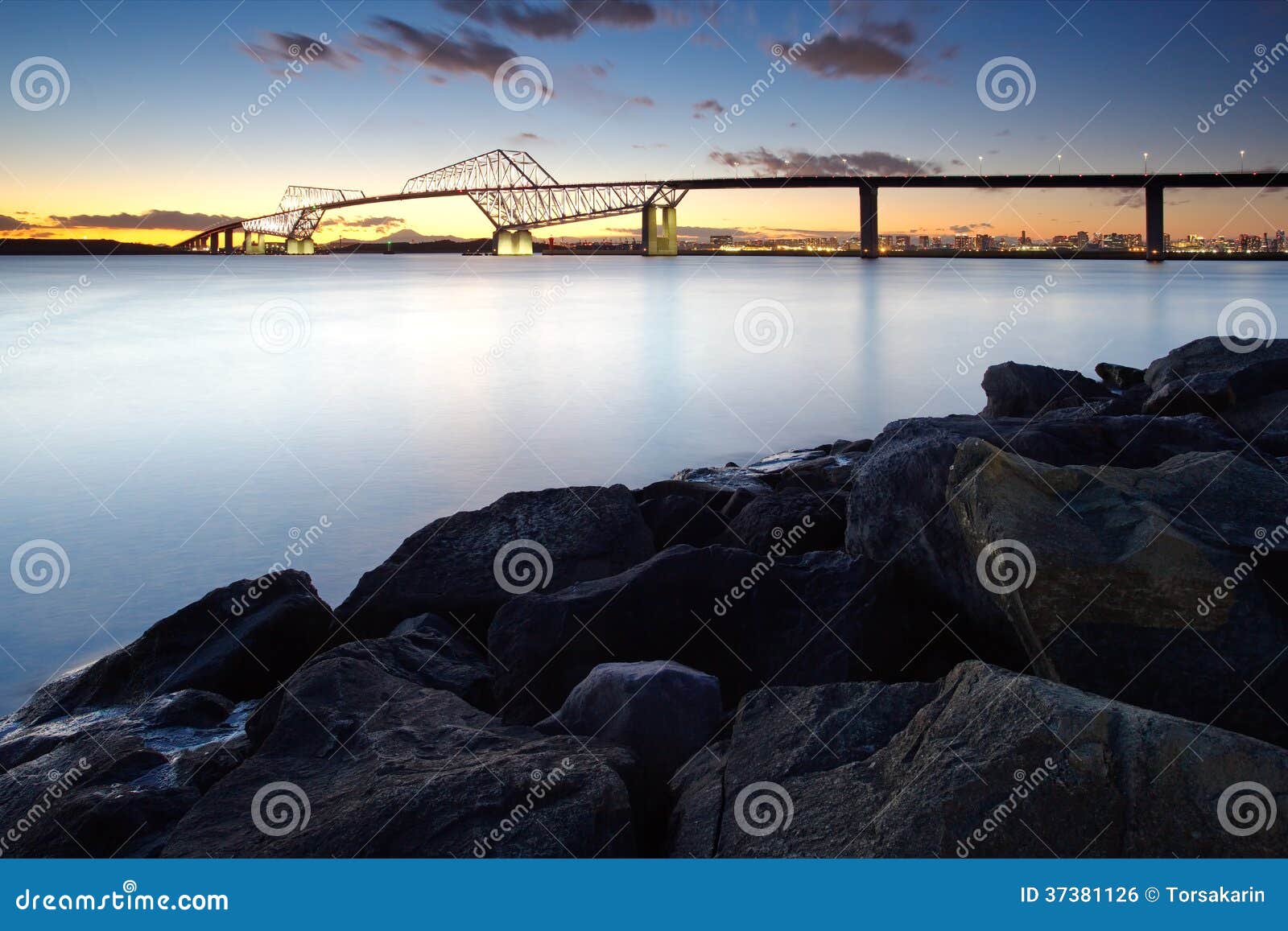 Tokyo gate bridge stock photo. Image of beautiful, architecture - 37381126