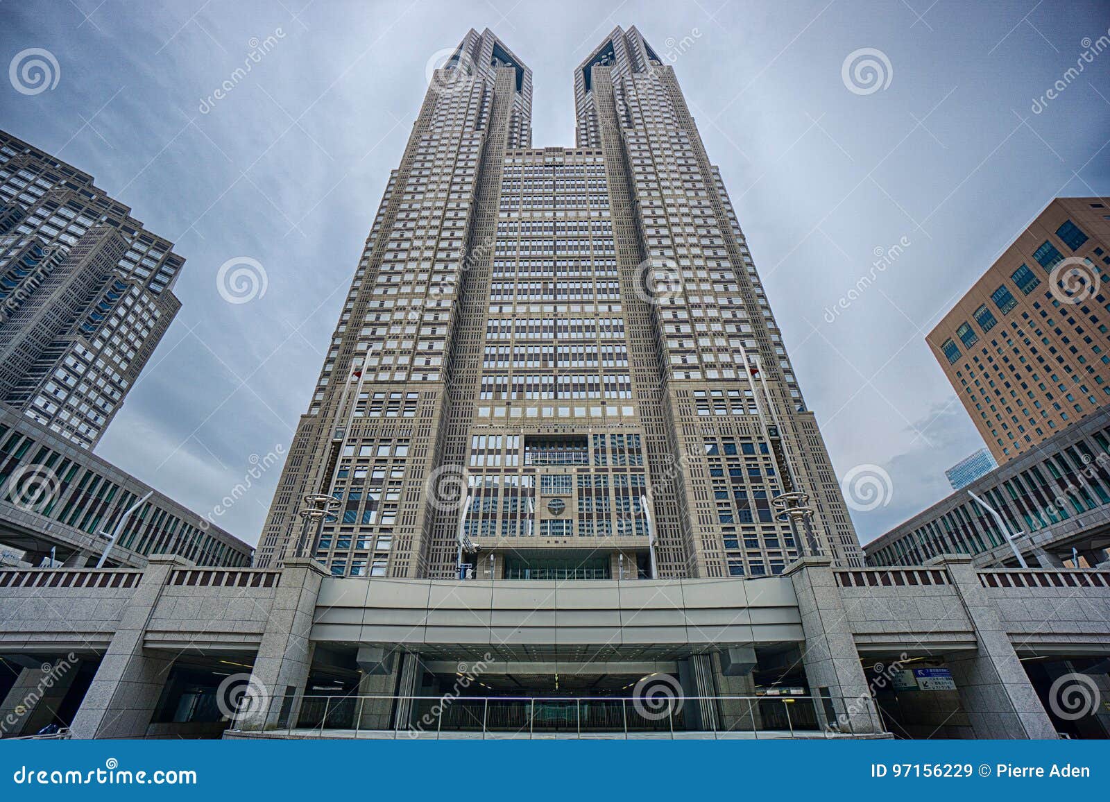 Tokyo Government Building stock image. Image of skyscraper - 97156229