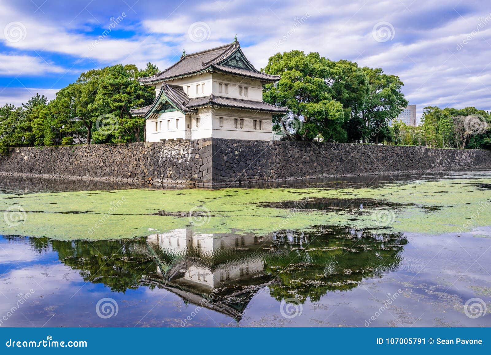 Tokyo Imperial Palace Moat stock image. Image of palace - 107005791