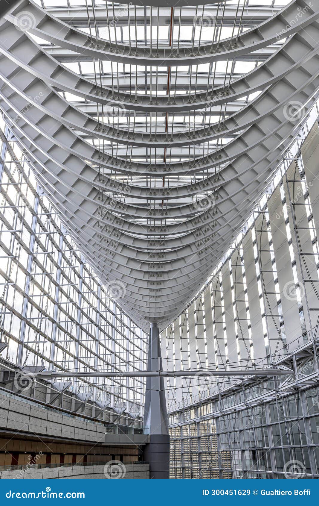 Tokyo Internetional Forum Modern Structure Detail Stock Image - Image ...