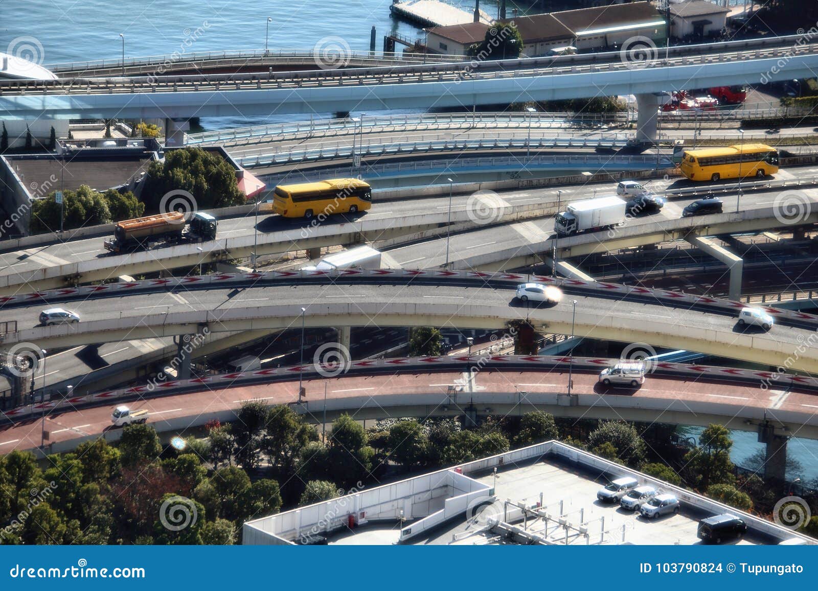 Tokyo intersection stock photo. Image of expressway - 103790824