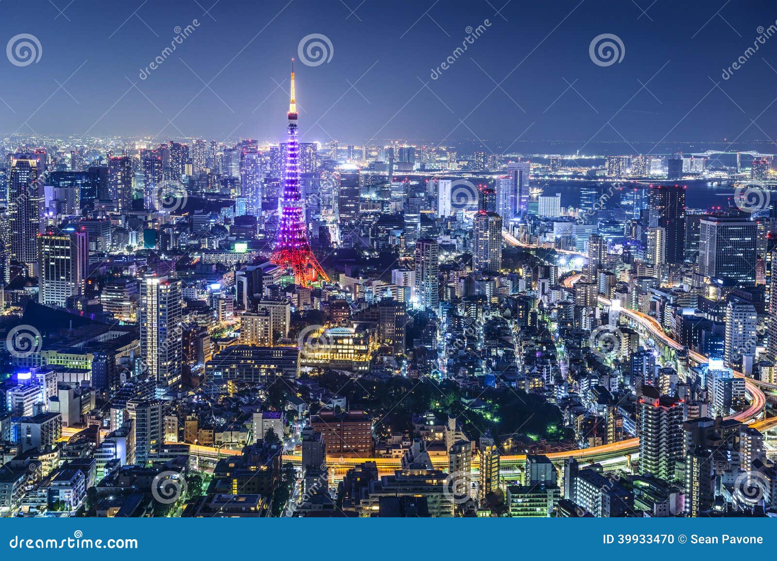 Tokyo Japan City Skyline stock photo. Image of city, asian - 39933470