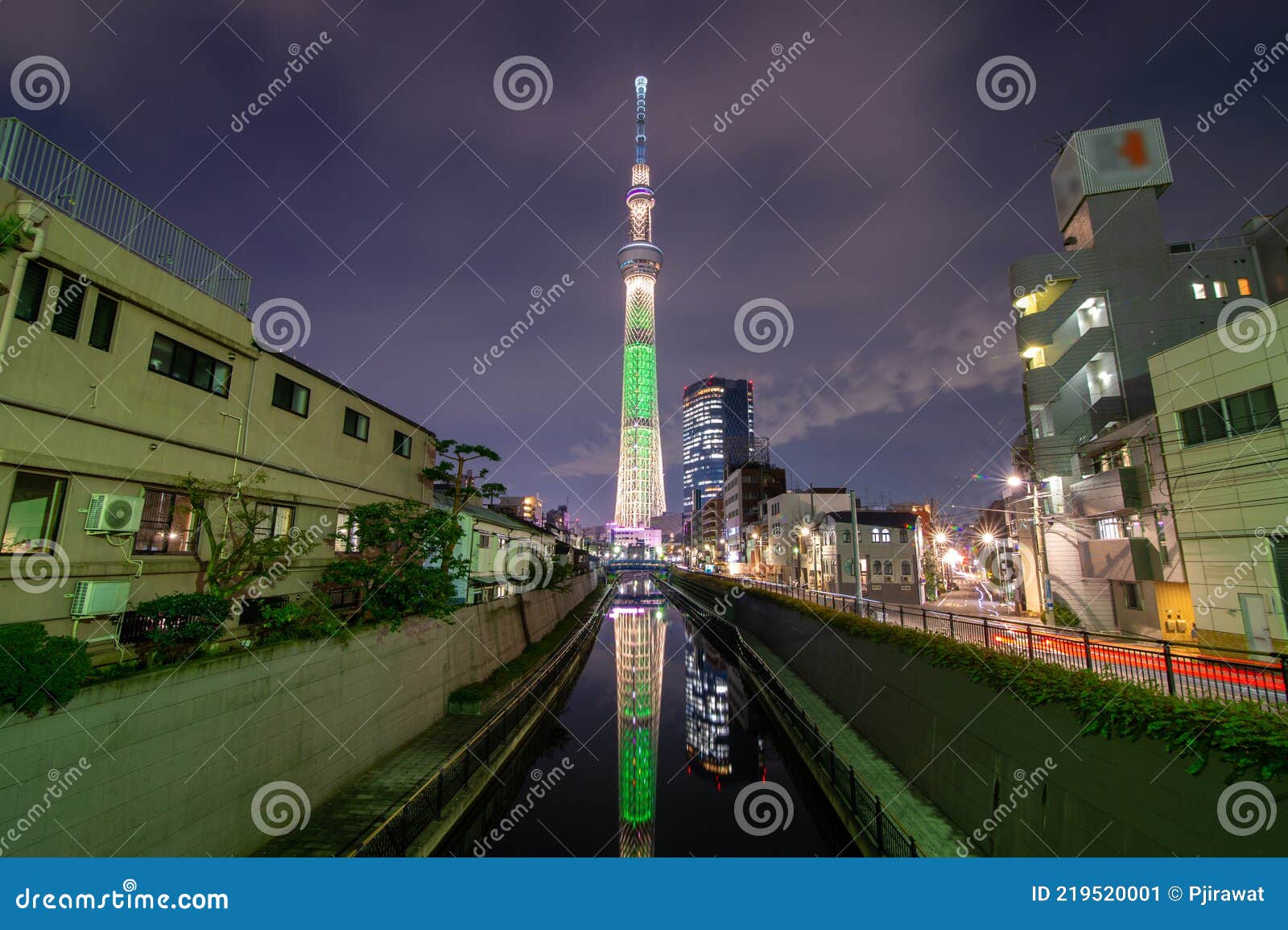 Tokyo, Japan Cityscape with the Skytree Editorial Photo - Image of ...