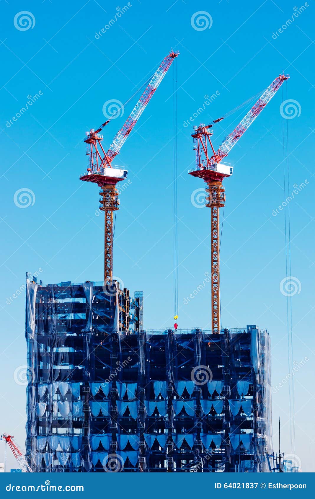 Tokyo Japan, High Rise Architecture Stock Image - Image of girder, real ...