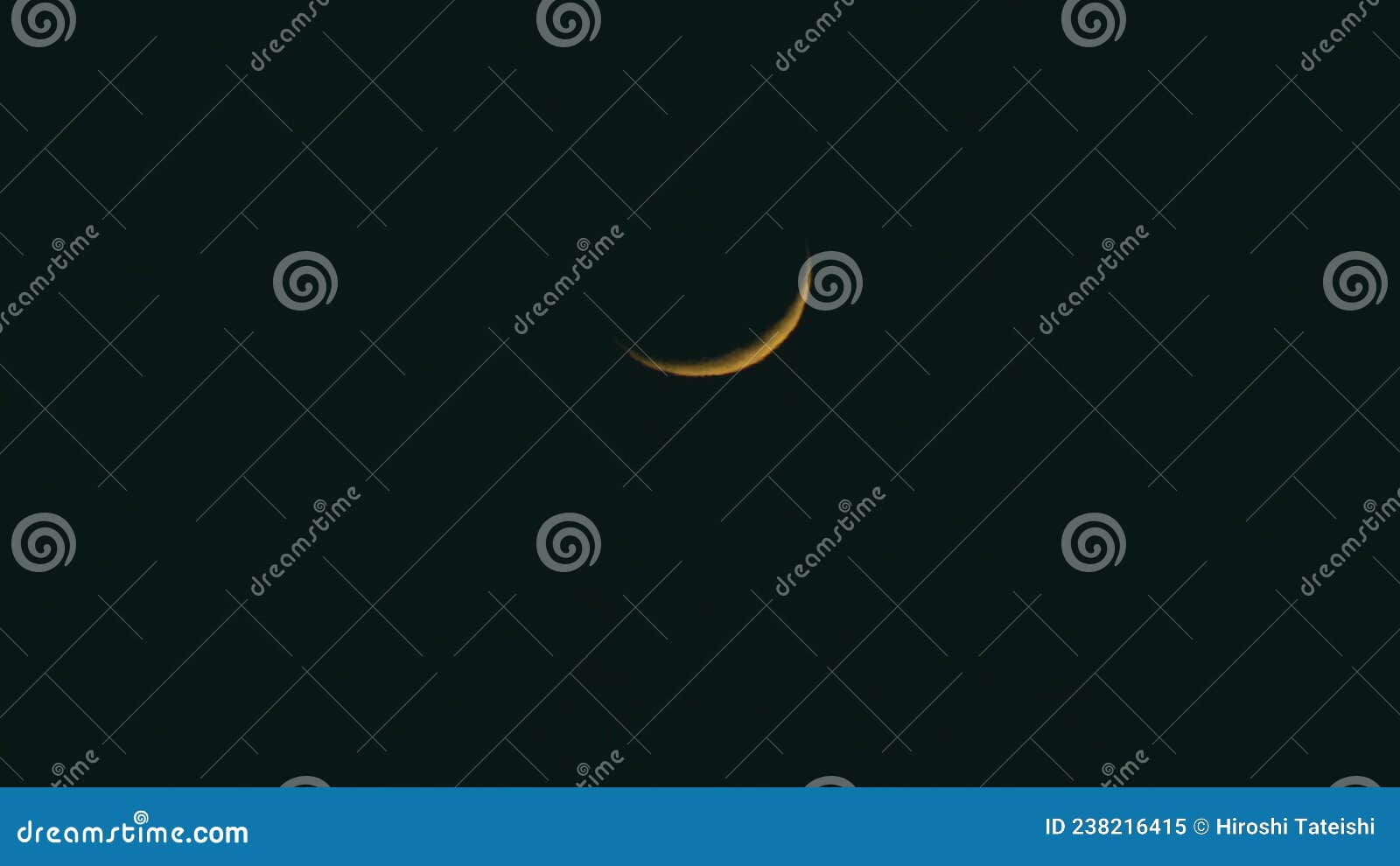 The Setting of the Crescent Moon in Japan Stock Video - Video of japann ...