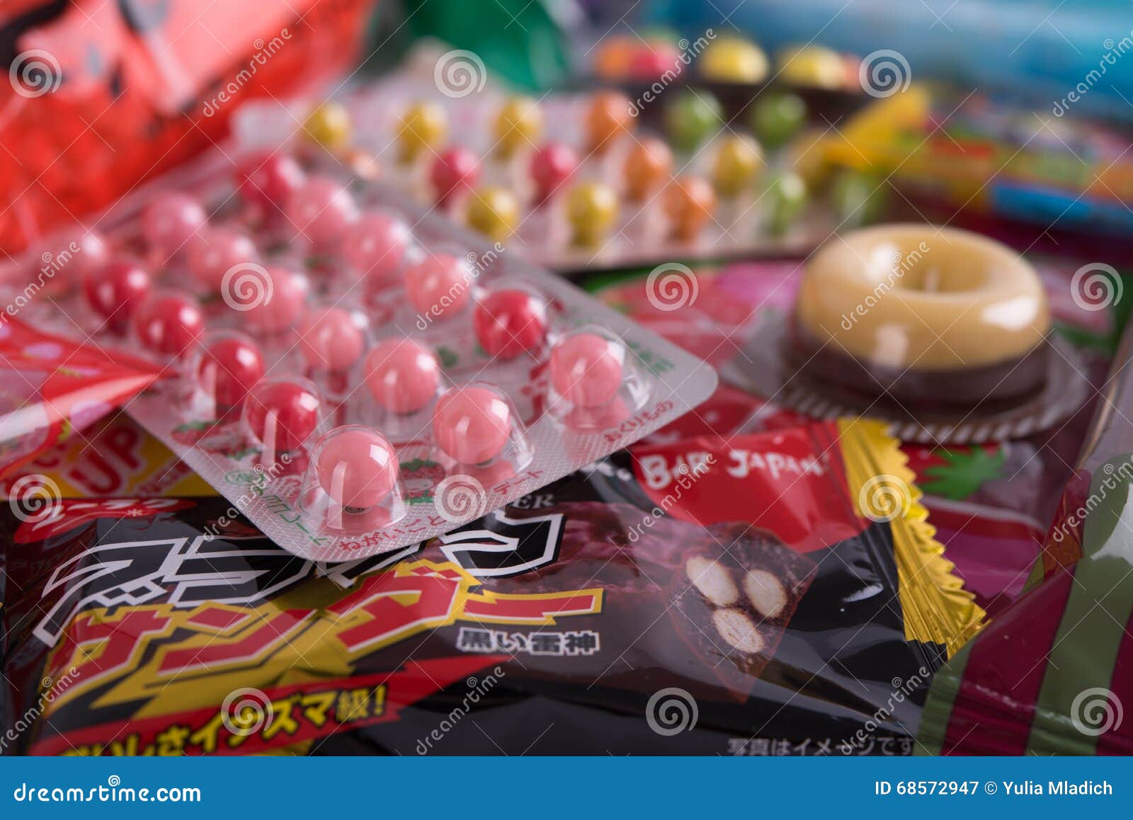 Tokyo, Japan - March 17th 2016: Different Japanese Sweets and Snacks ...
