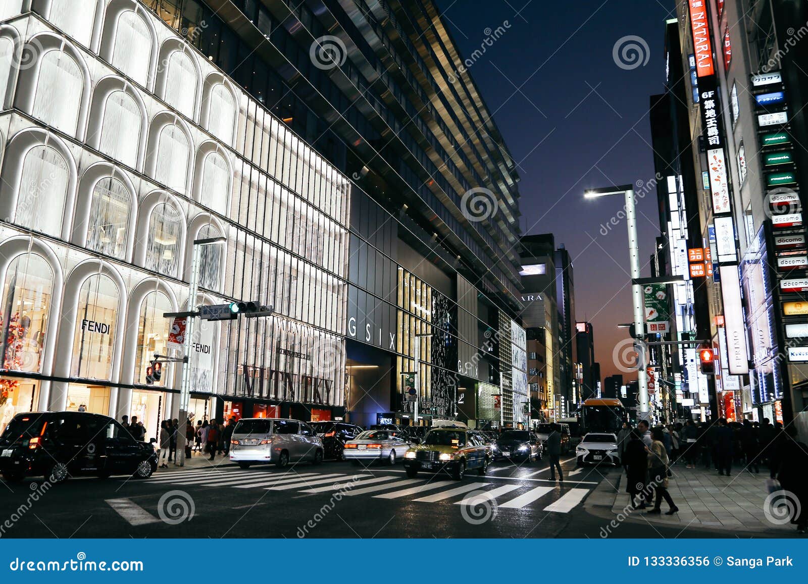 Night View of Ginza Shopping Street in Tokyo, Japan Editorial Photo ... Night View of Ginza Shopping Street in Tokyo, Japan Editorial Photo ...