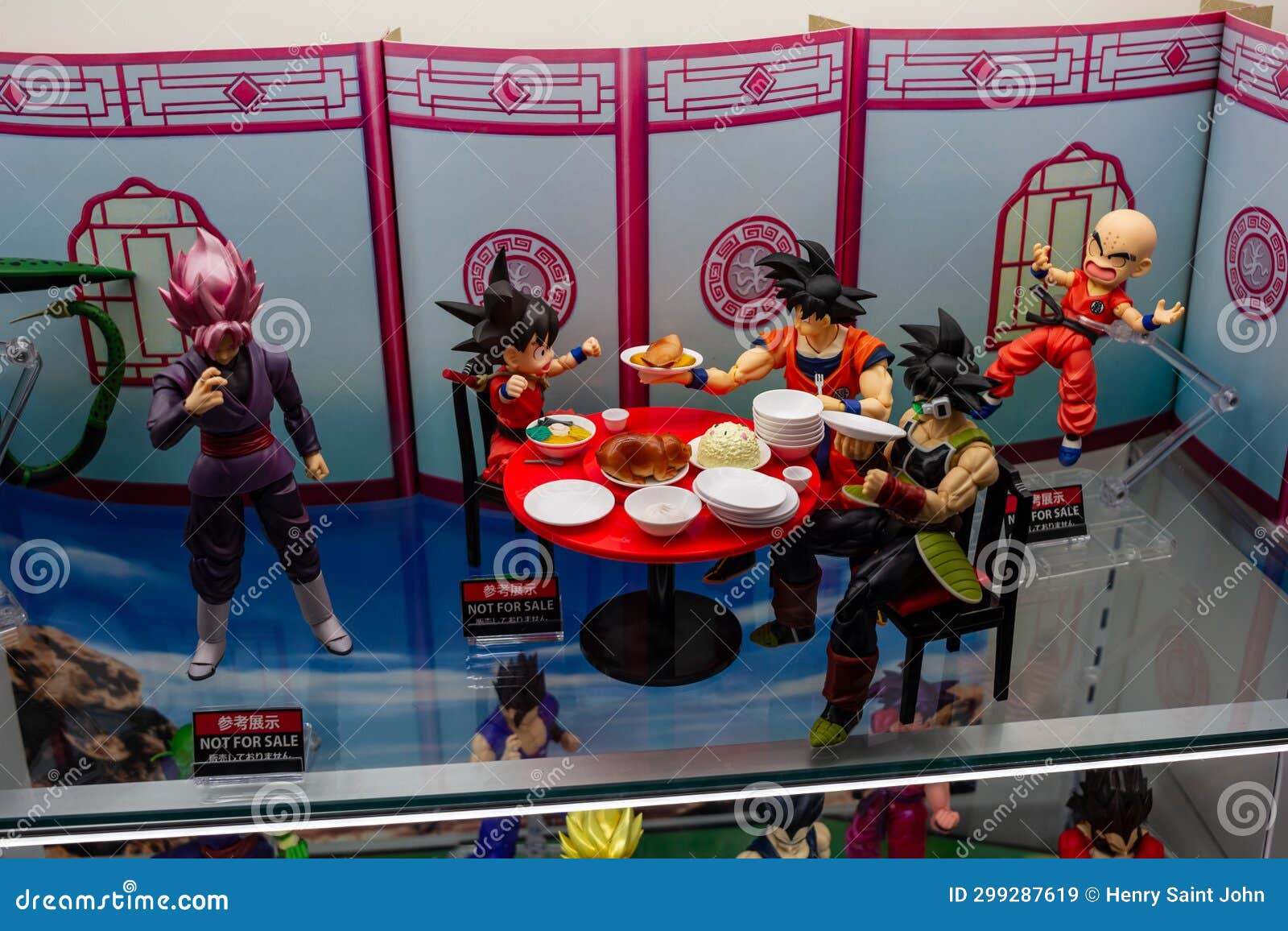 Tokyo, Japan, 26 October 2023: Anime Character Figures in a Dining ...