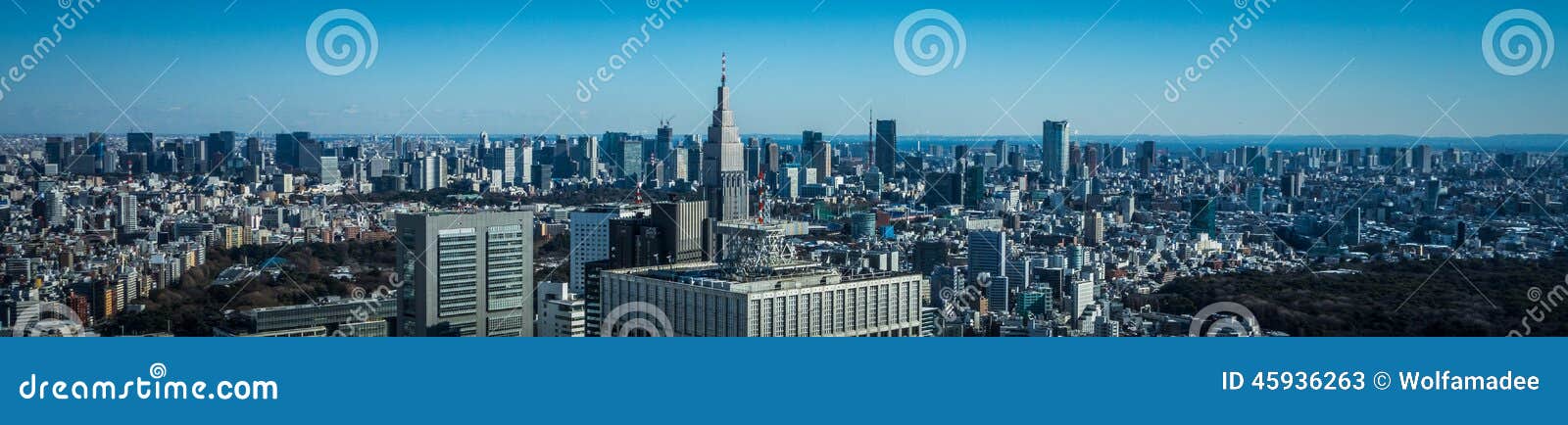 Tokyo, Japan stock image. Image of dense, city, panoramic - 45936263