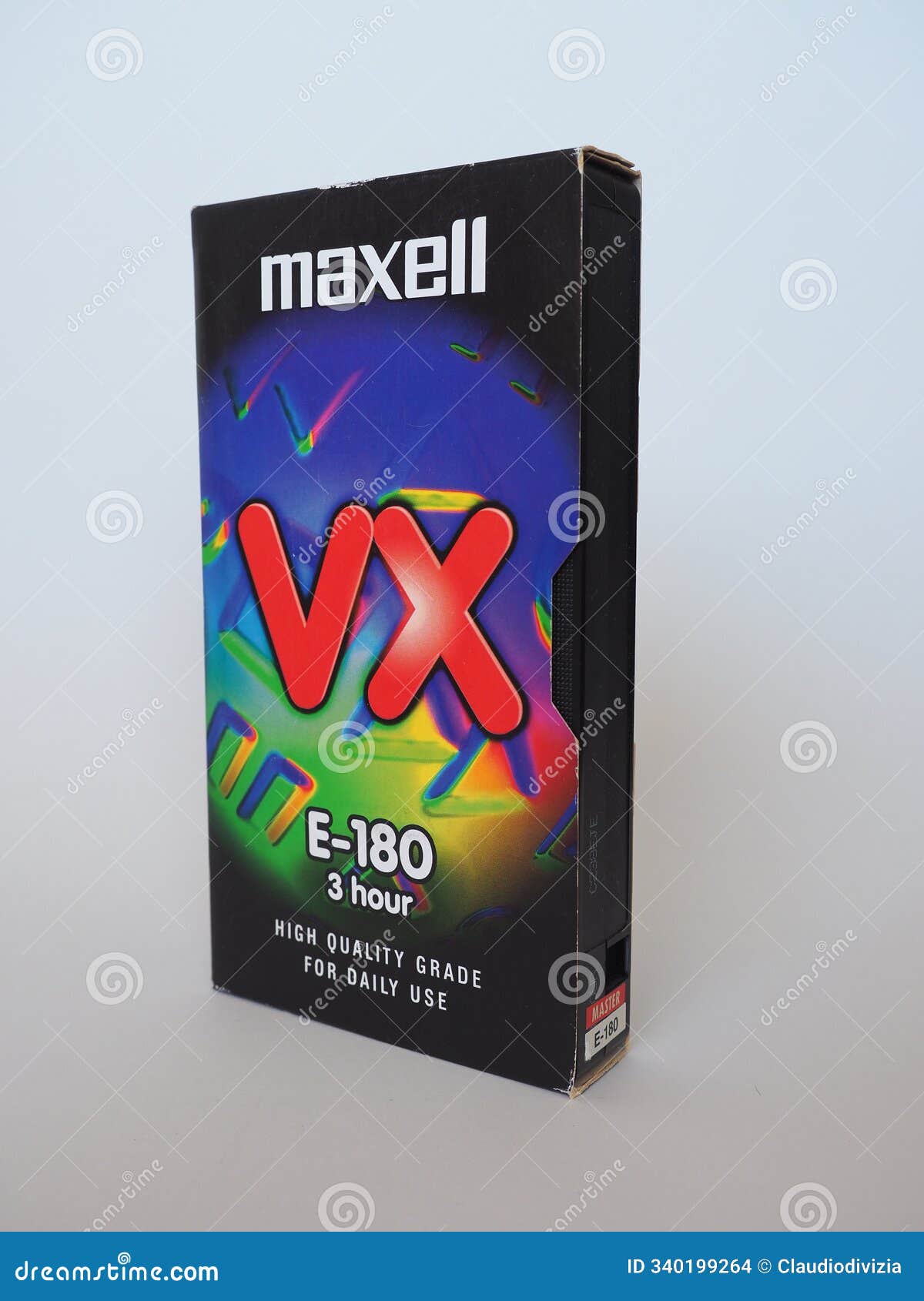 Maxell VX E-180 VHS Videotape Cassette Editorial Stock Image - Image of editorial, illustrative ...