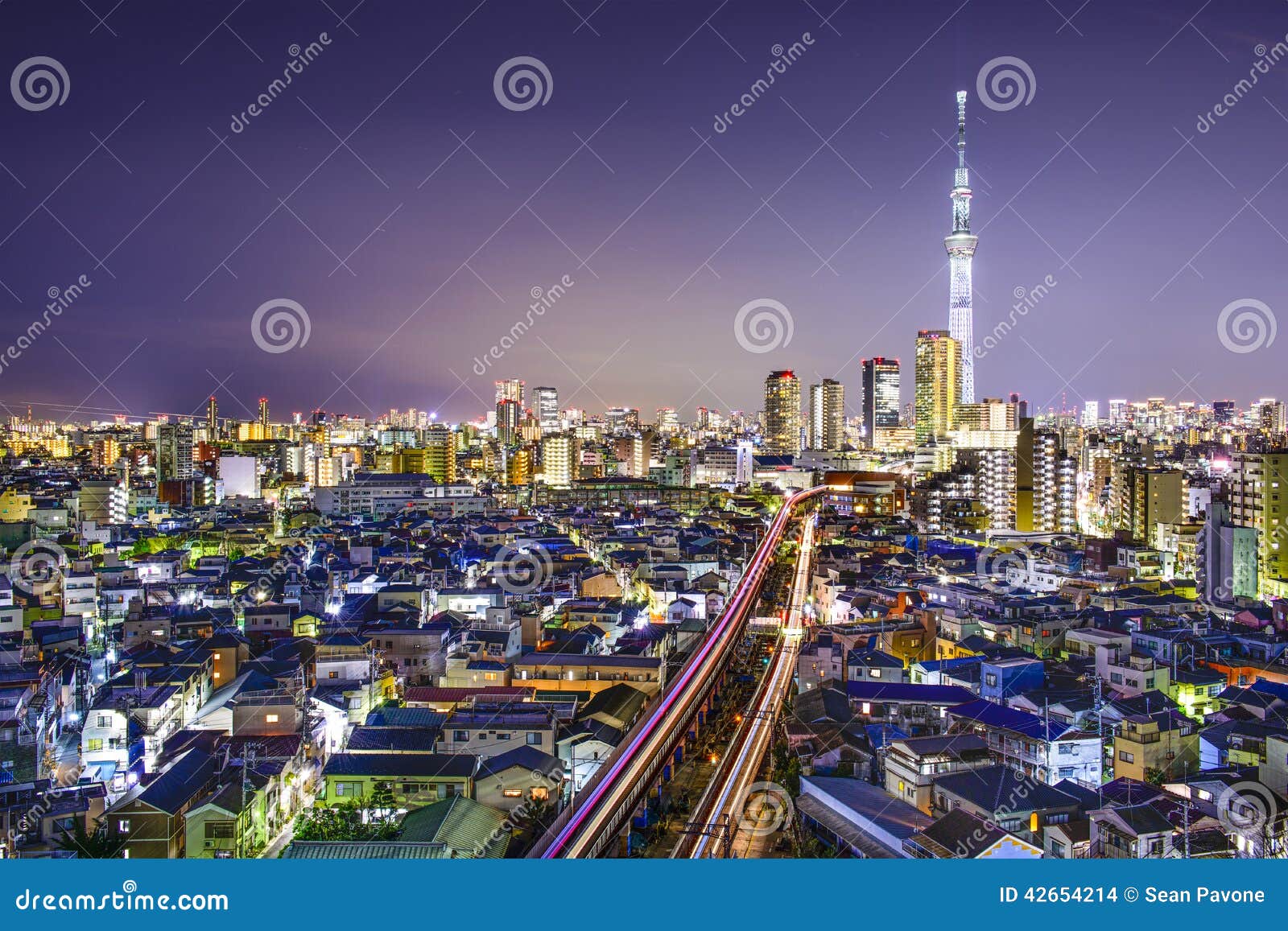 Tokyo Japan at Sumida stock photo. Image of asia, night - 42654214