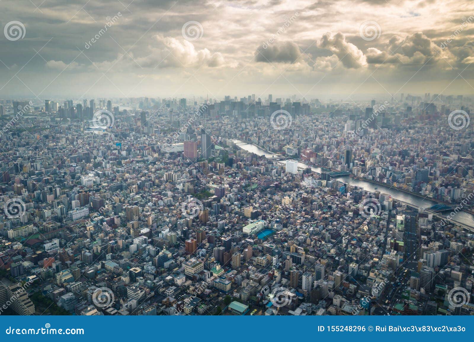 Tokyo - May 20, 2019: Panoramic View of Tokyo Seen from the Tokyo ...