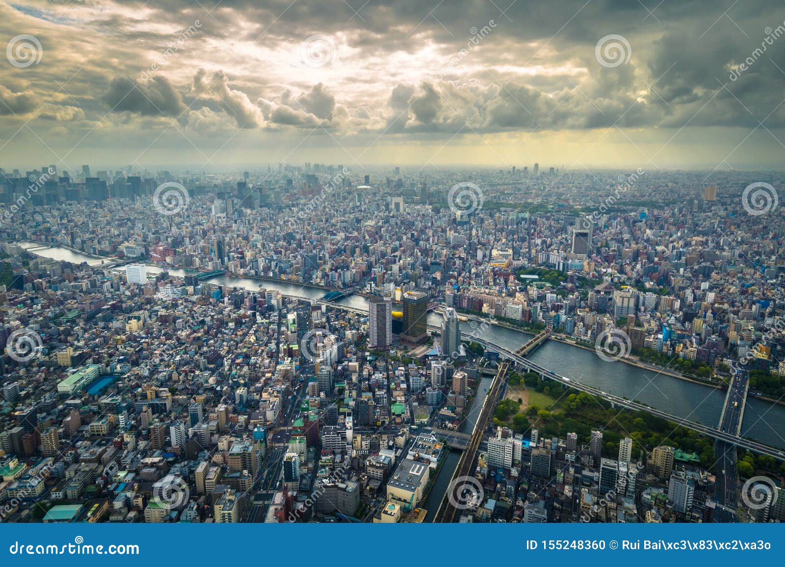 Tokyo - May 20, 2019: Panoramic View of Tokyo Seen from the Tokyo ...