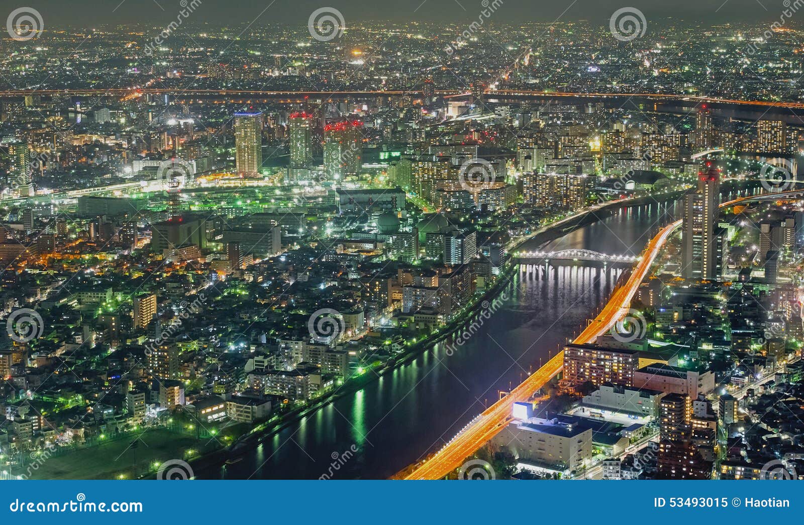 Tokyo Metropolis, Night editorial image. Image of scenics - 53493015