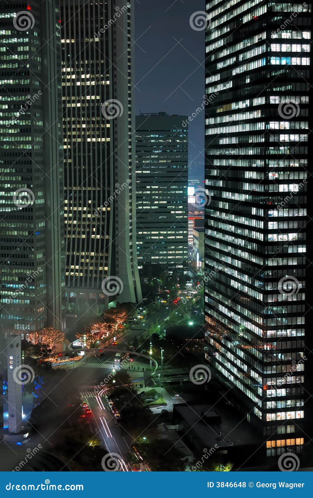 Tokyo by Night stock photo. Image of business, tokyo, lights - 3846648