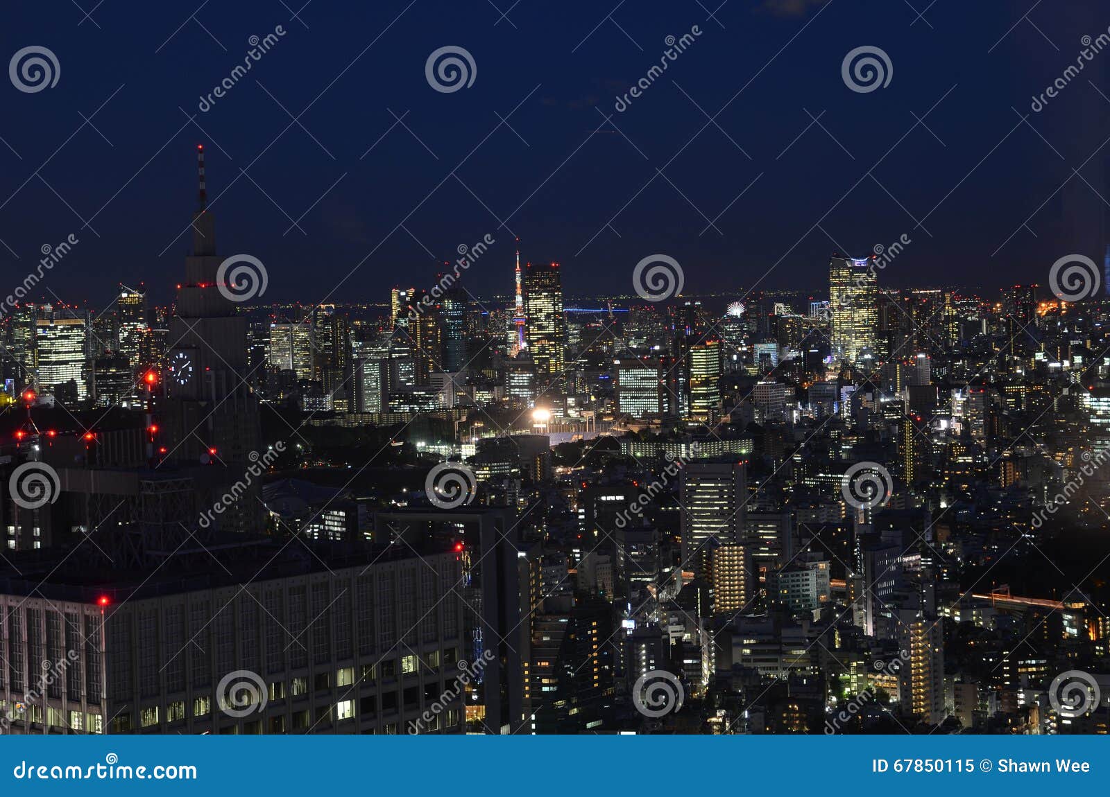 Tokyo night scene stock image. Image of long, scene, deck - 67850115