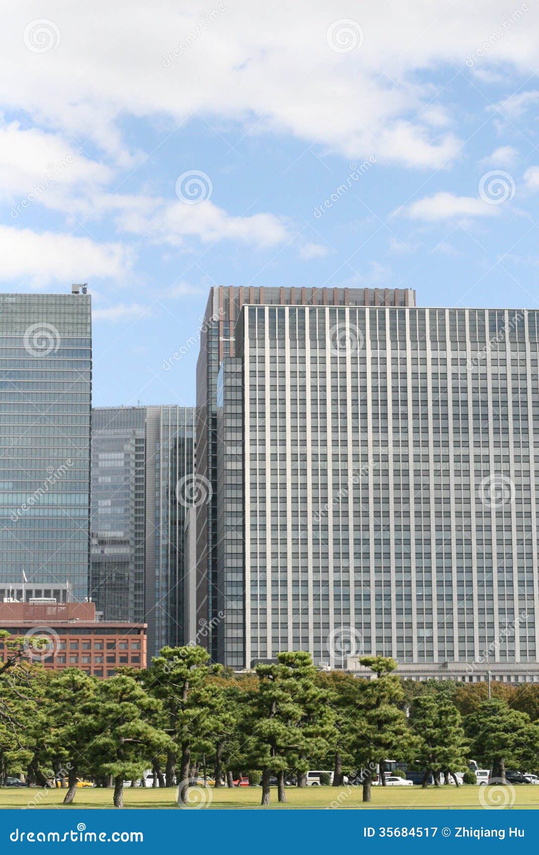 Tokyo office building stock image. Image of skyline, downtown - 35684517