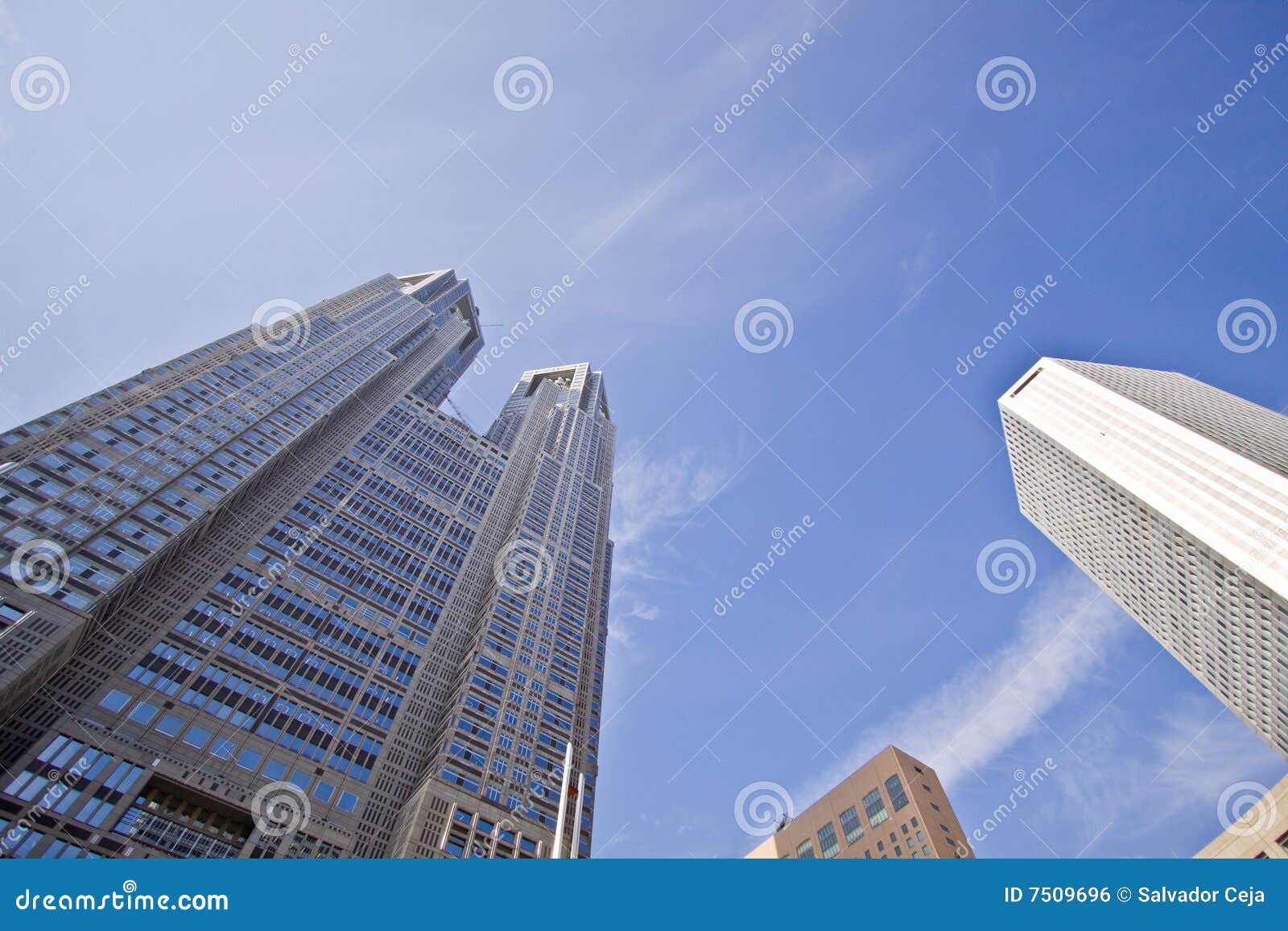 Tokyo office towers stock photo. Image of bright, backgrounds - 7509696