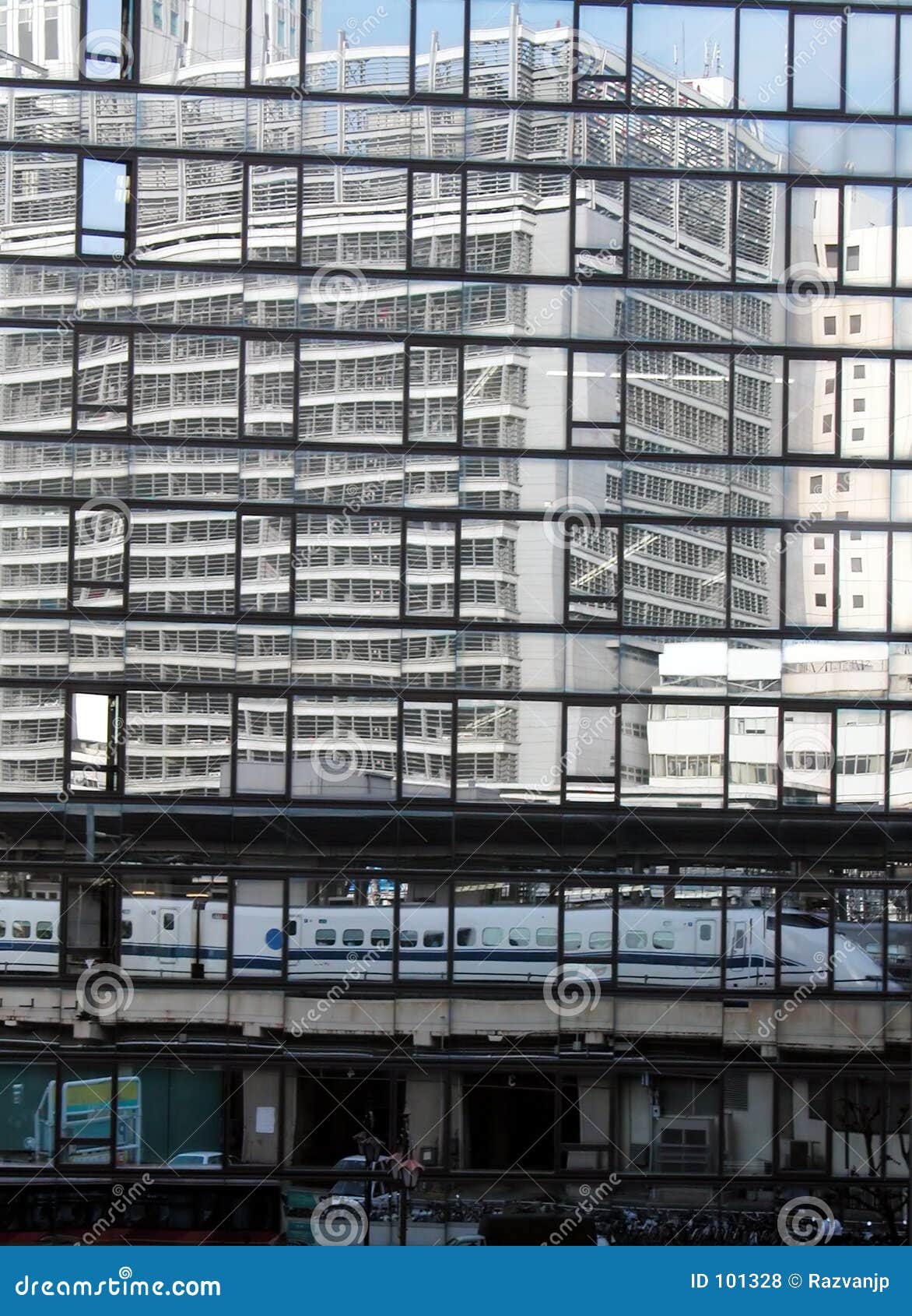 Tokyo reflections stock photo. Image of reflections, architecture - 101328