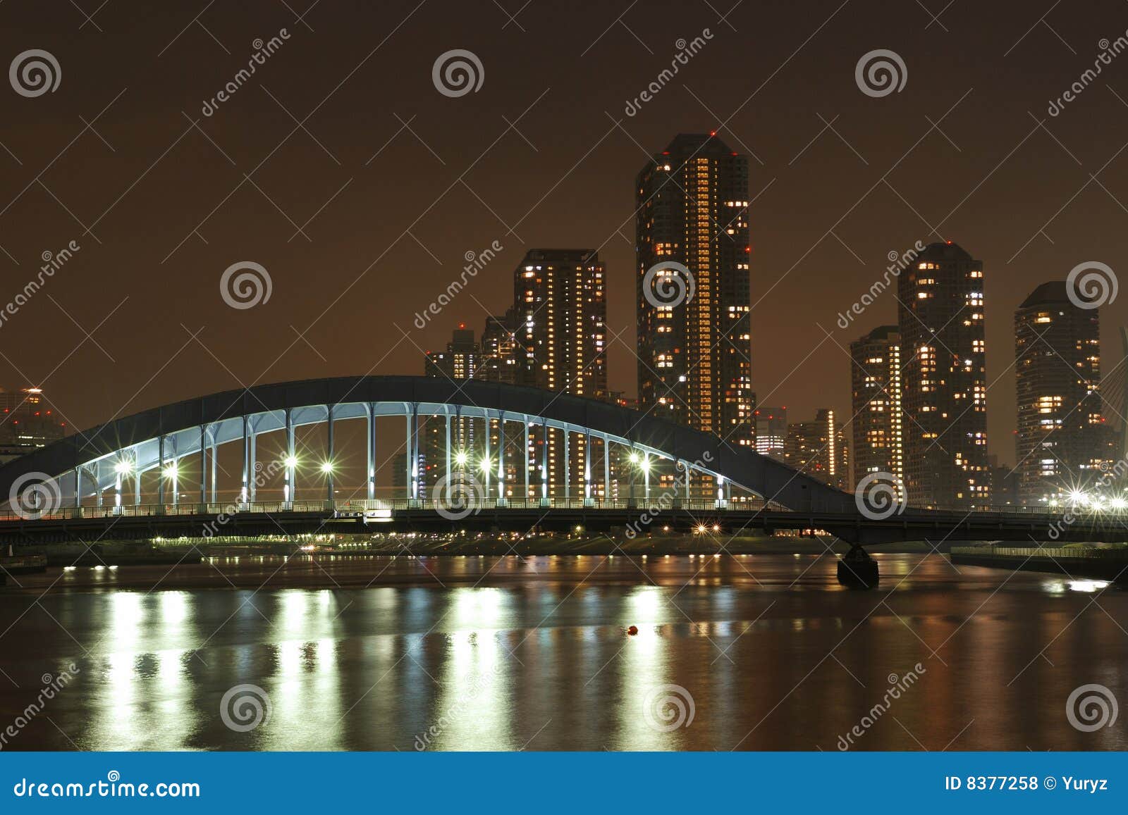 Tokyo river stock photo. Image of horizontal, blue, sumida - 8377258