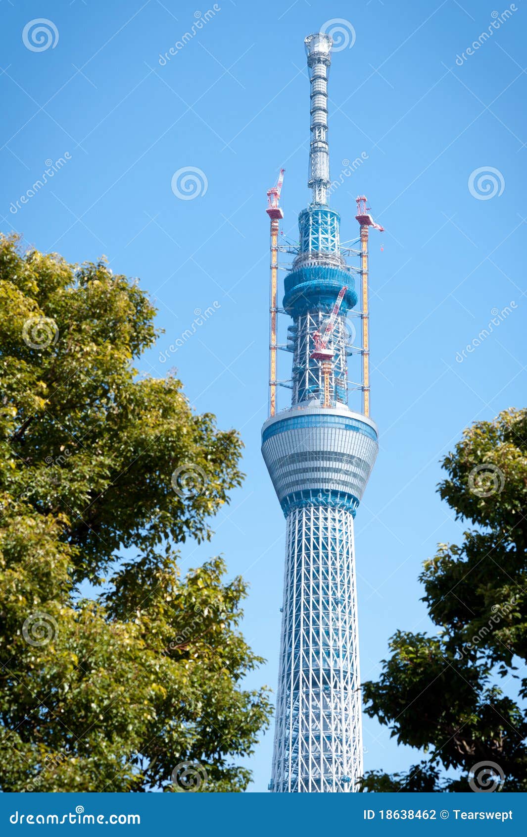 Tokyo Sky Tree editorial photography. Image of tall, communications ...