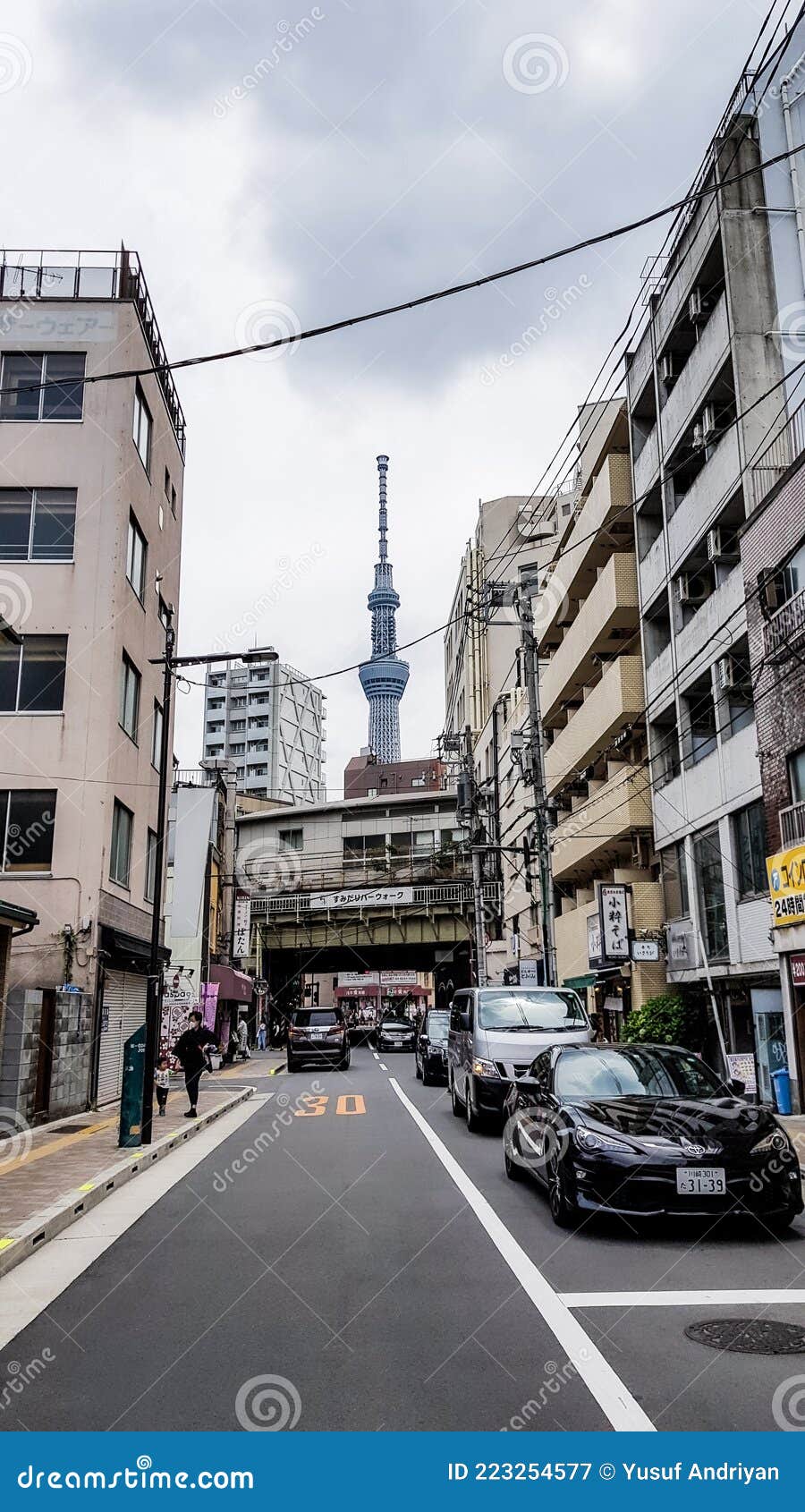Tokyo Sky Tree from Asakusa Shrine Line. Editorial Photography - Image ...