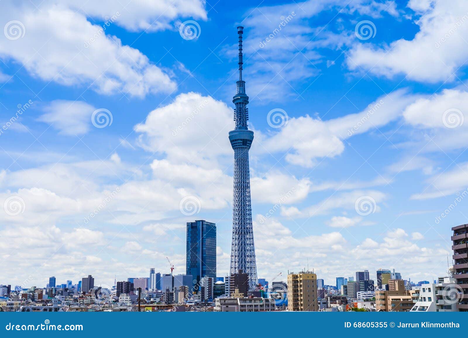 Tokyo sky tree stock image. Image of aerial, landmarks - 68605355