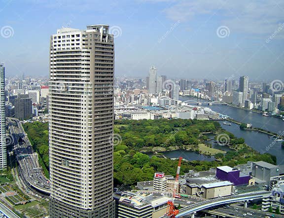 Tokyo Skyline stock photo. Image of tall, downtown, water - 140310