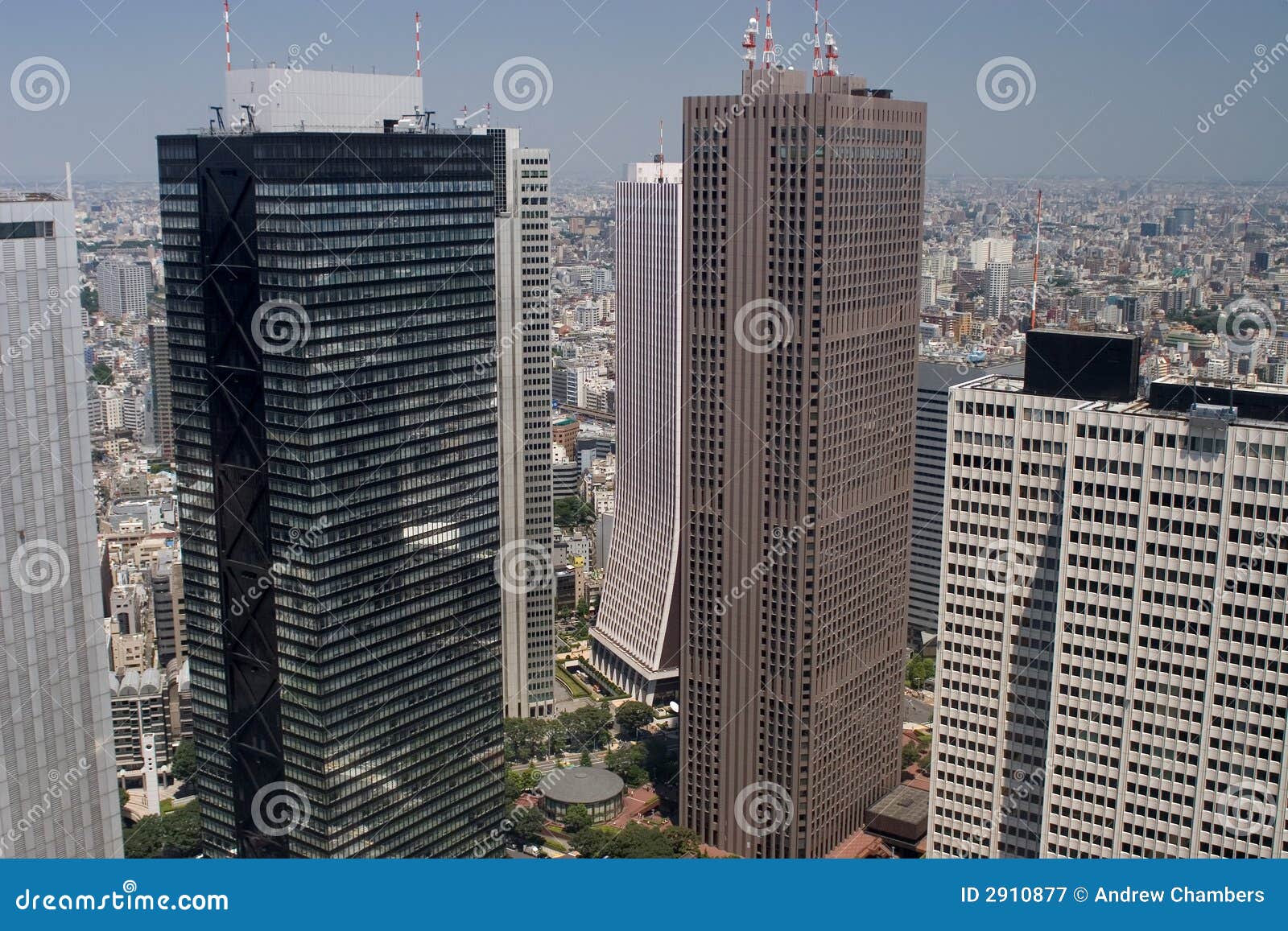 Tokyo Skyscrapers stock image. Image of urban, modern - 2910877