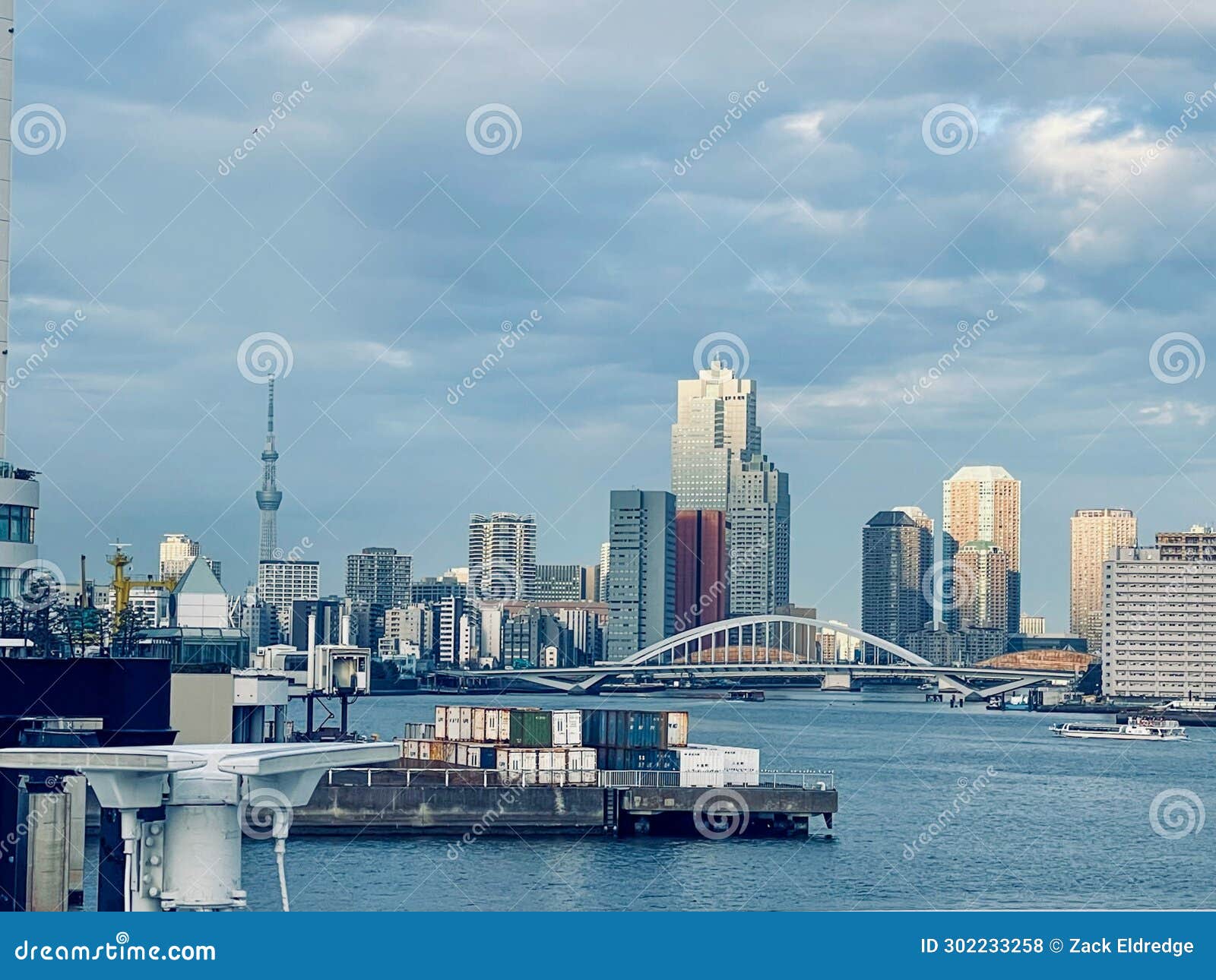 Tokyo Skytree and Eitai Bridge and Skyline Editorial Stock Photo ...