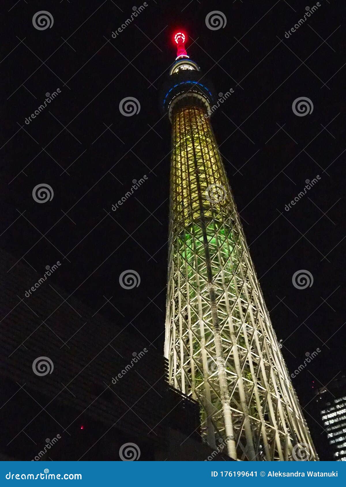 Tokyo SkyTree - Special Lightning Editorial Photo - Image of japan ...