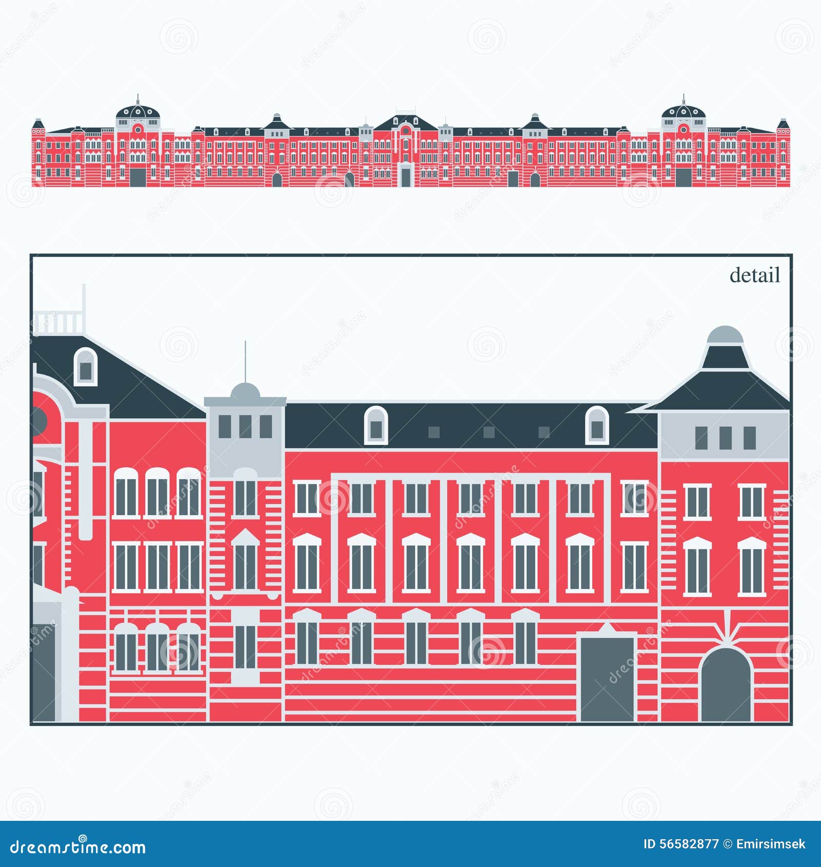 Tokyo Station stock vector. Illustration of illustrative - 56582877