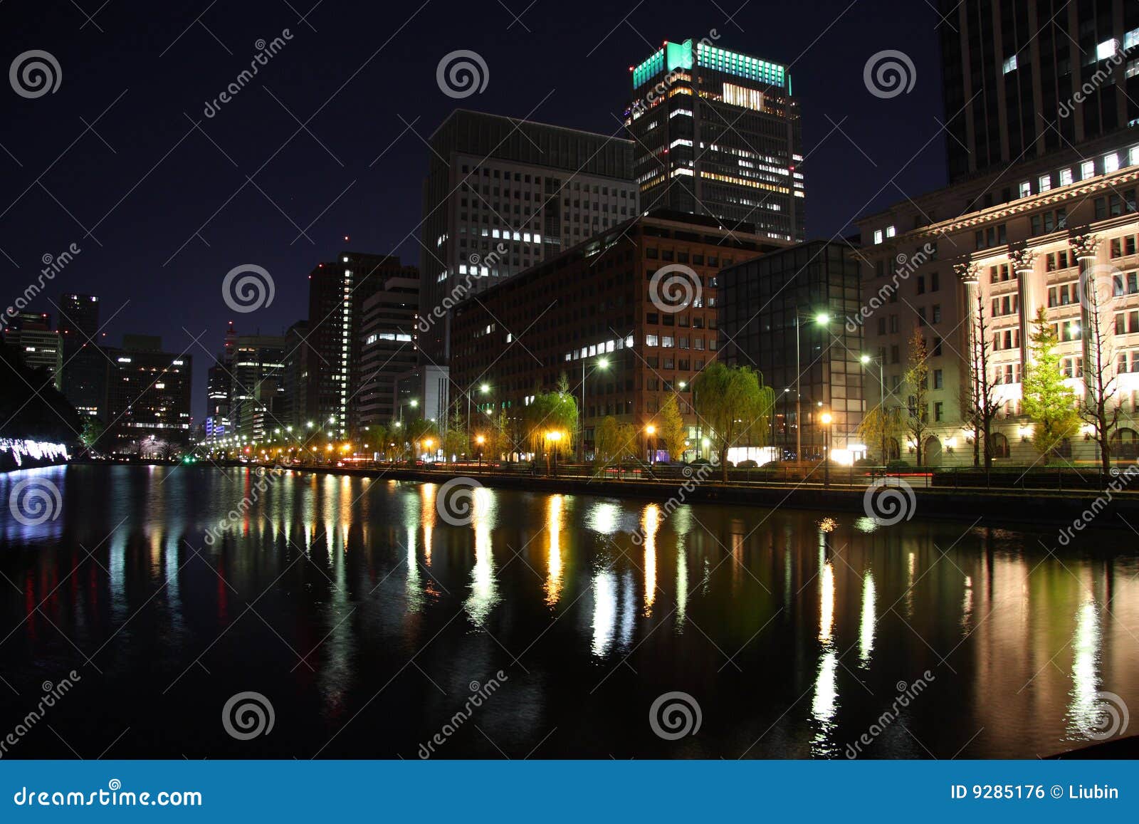 Tokyo Street Lighting stock photo. Image of tower, night - 9285176
