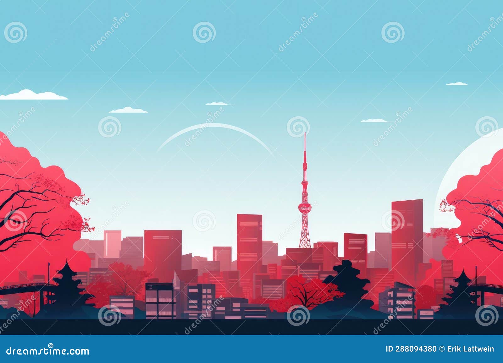 Tokyo Themed Background Large Copy Space - Stock Picture Backdrop Stock ...